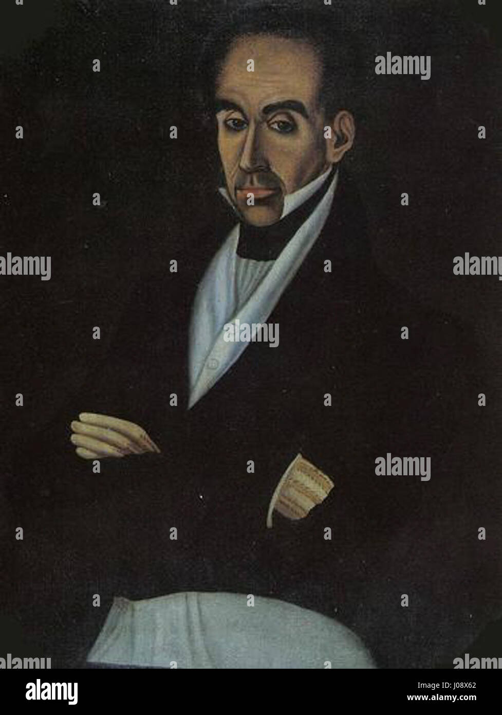 This portrait of Simón Bolívar, created around 1830, captures the ...