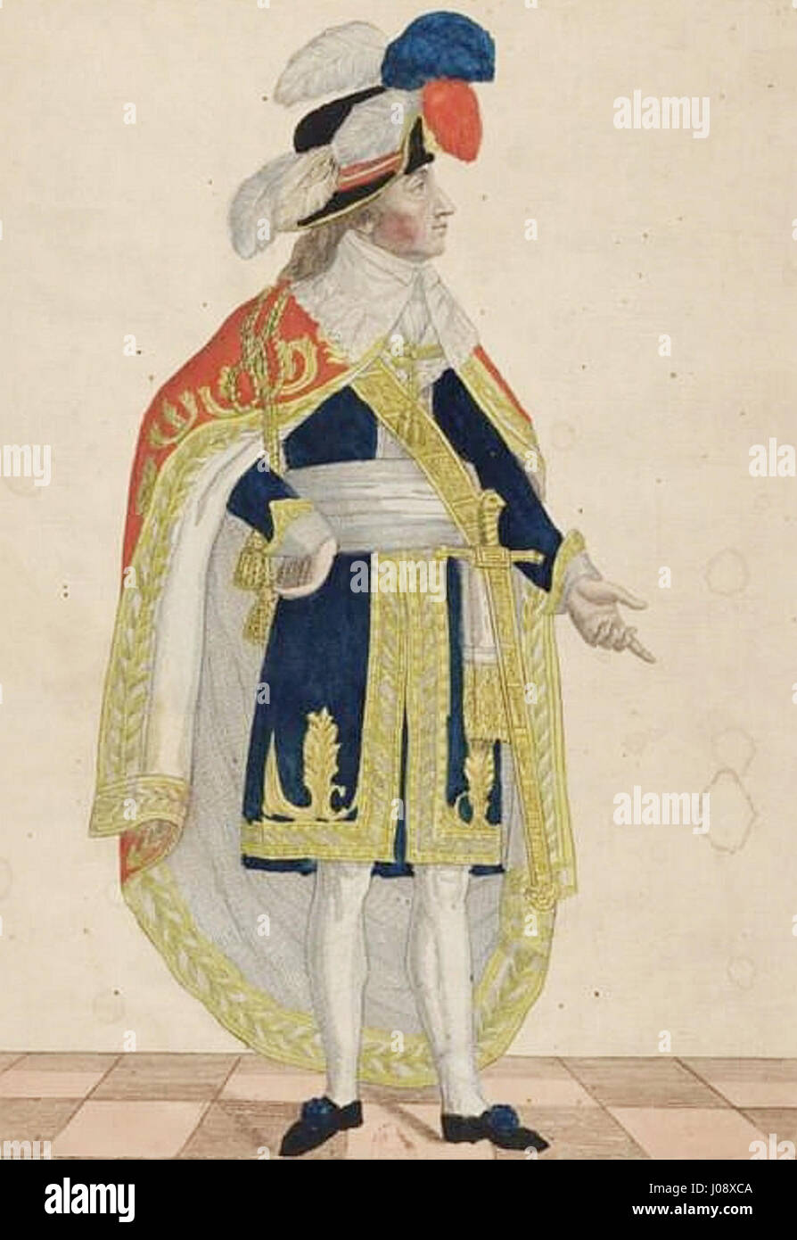 'Siłys en grand costume' (1799) is a painting depicting a noble figure ...