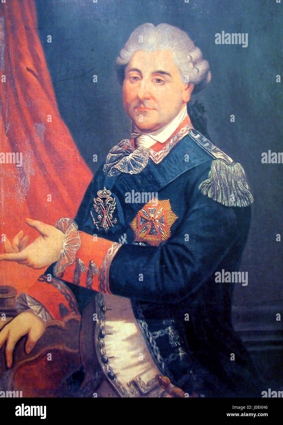 Stanislaw August Poniatowski, the last King of Poland, is depicted in ...