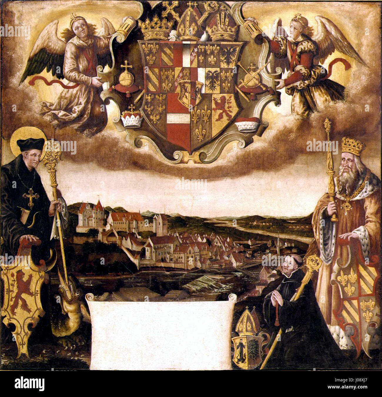 The 'Stifterbild zur Legende des heiligen Magnus' is a 1570 painting ...