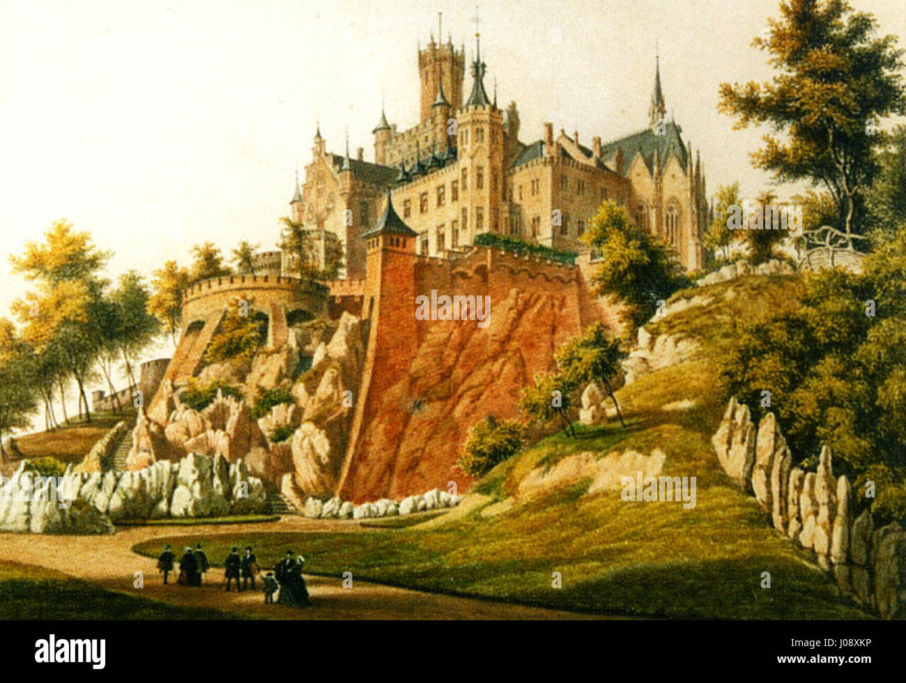 The southeast view of Marienburg Castle, a landmark in Lower Saxony ...