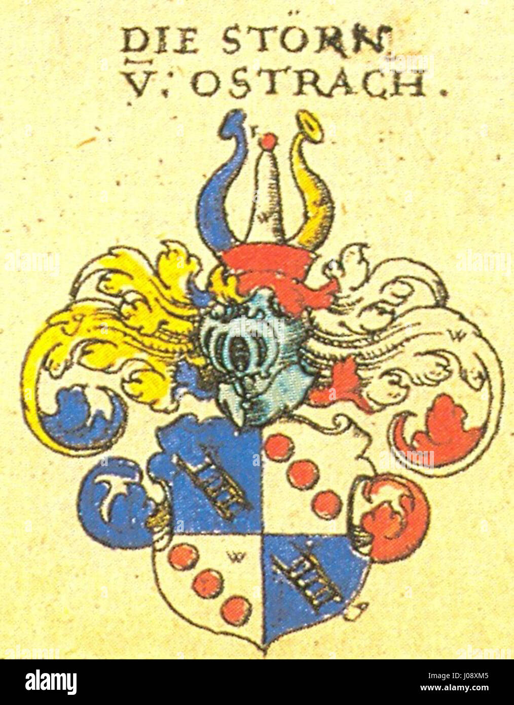 This artwork, 'Störn von Ostrach' from Siebmacher's collection ...