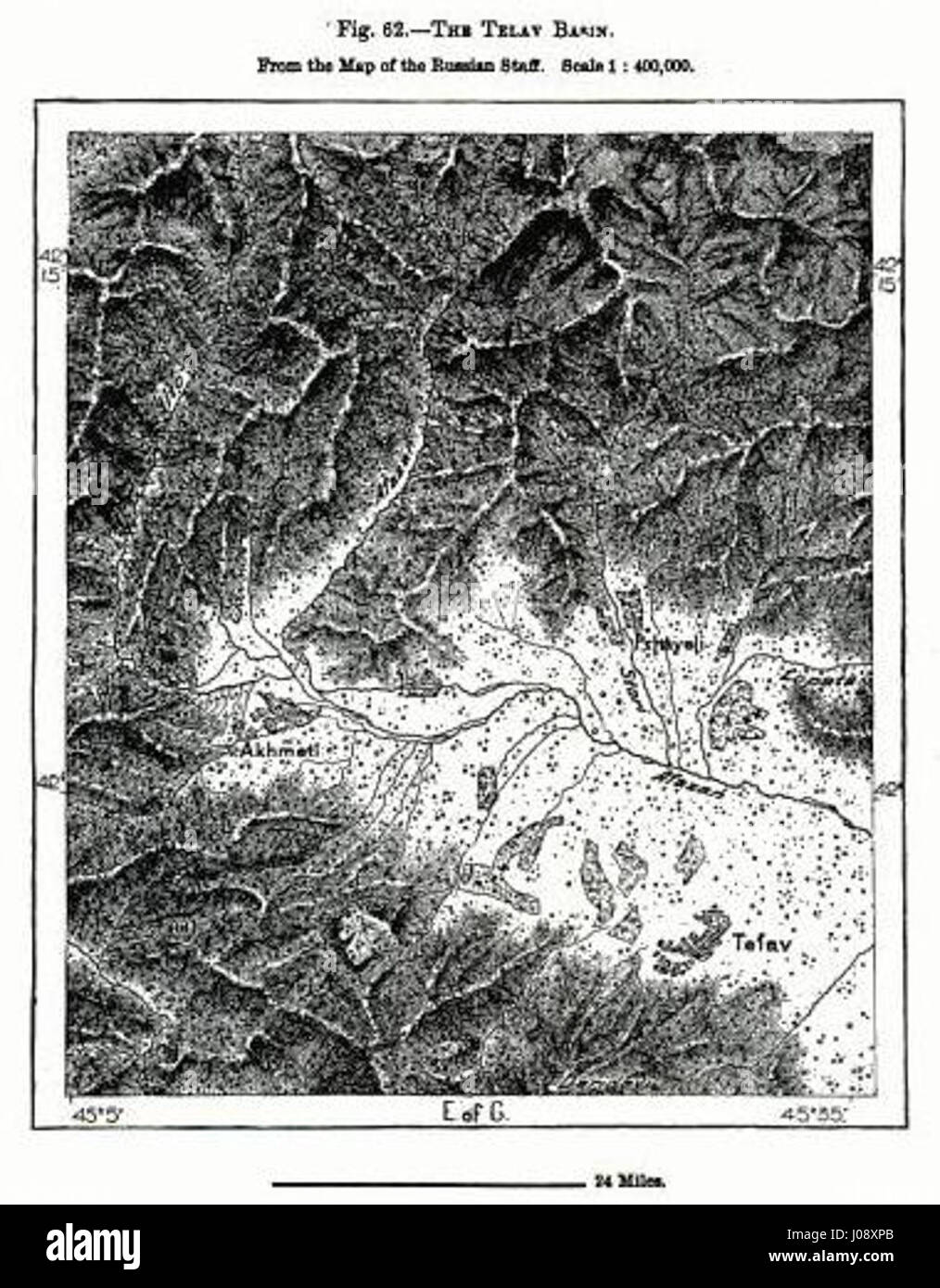 Telav basin (Élisée Reclus Stock Photo - Alamy