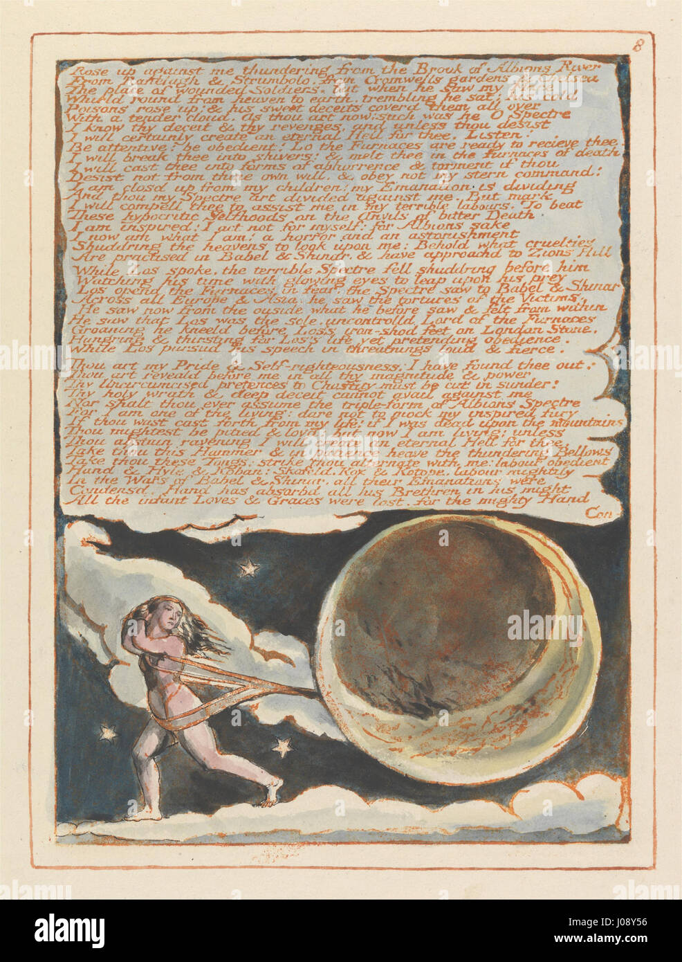 William Blake's 'Jerusalem, Plate 8' presents a powerful image of ...
