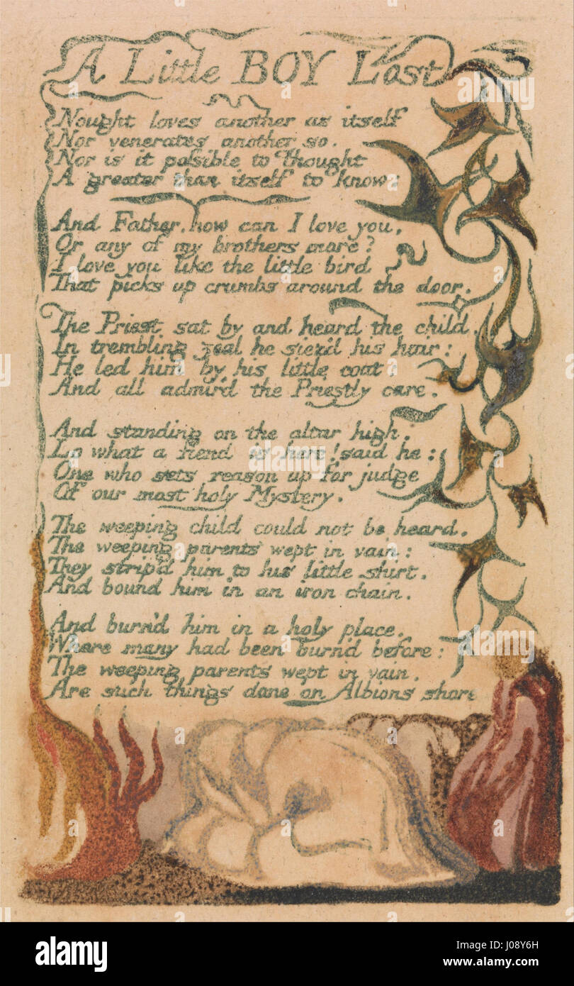 In this engraving by William Blake from his 'Songs of Innocence and of ...