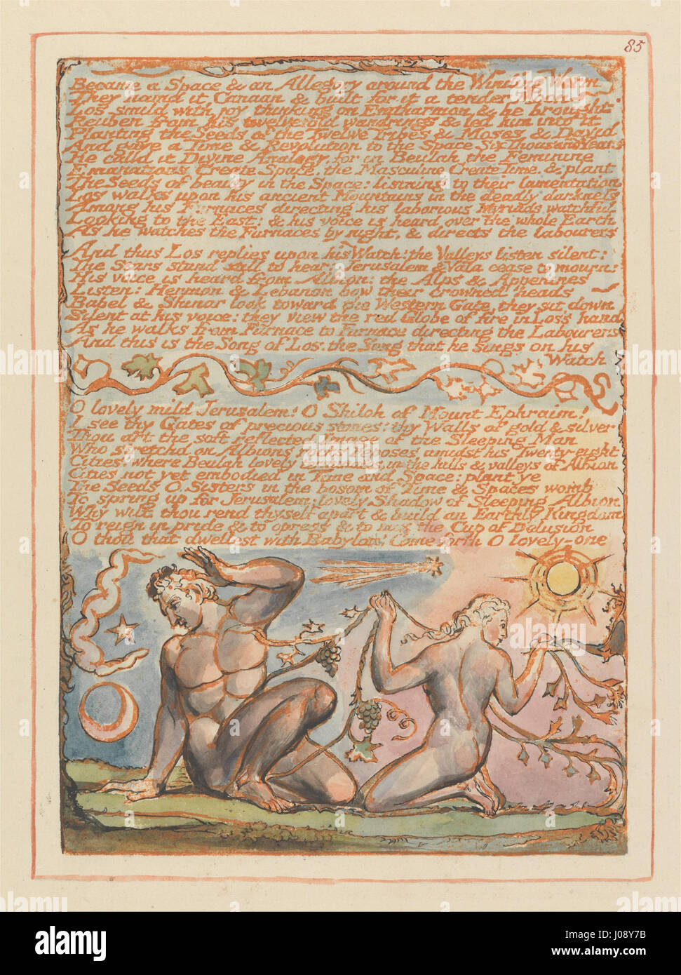 This artwork is a plate from William Blake’s 'Jerusalem', part of his ...