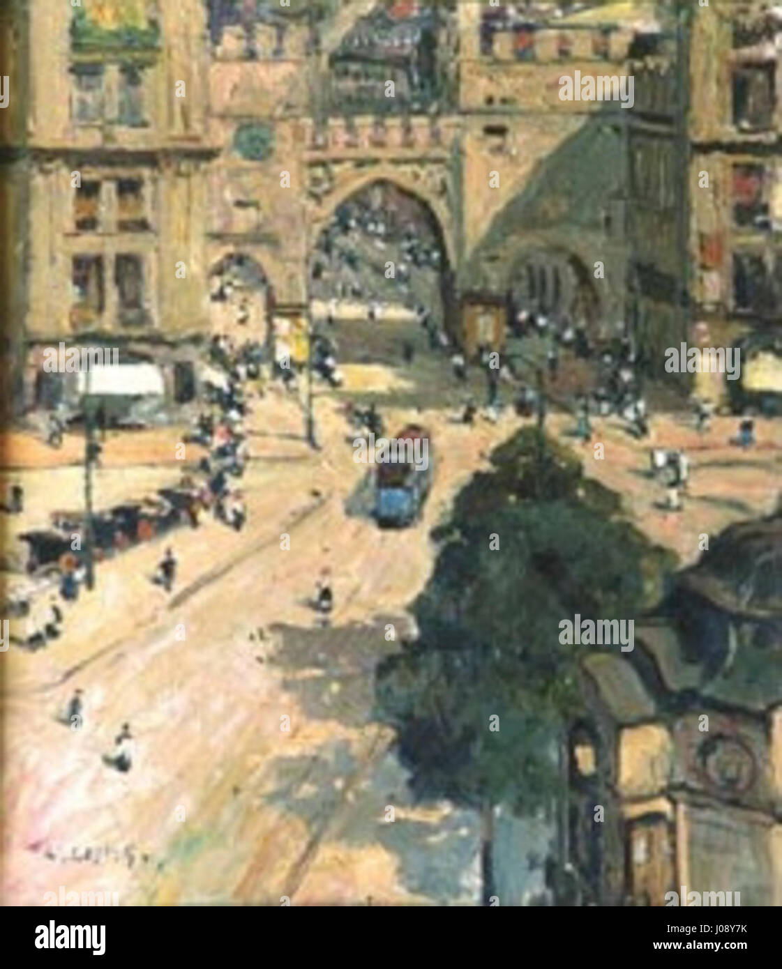 Willy Lucas’s painting of Stachus in Munich captures the iconic square ...