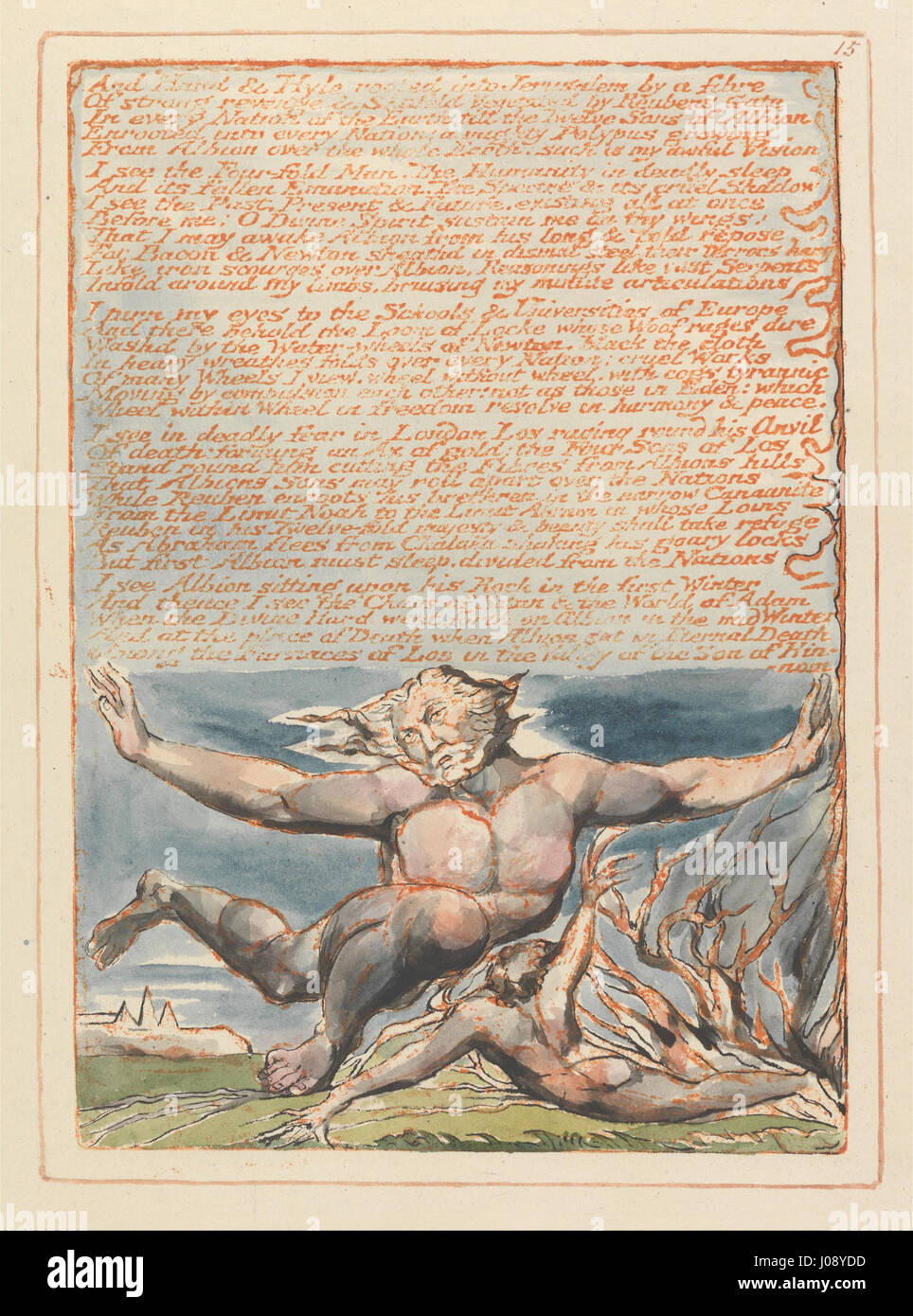 In William Blake’s 'Jerusalem, Plate 15, And Hand & Hyle', Blake ...
