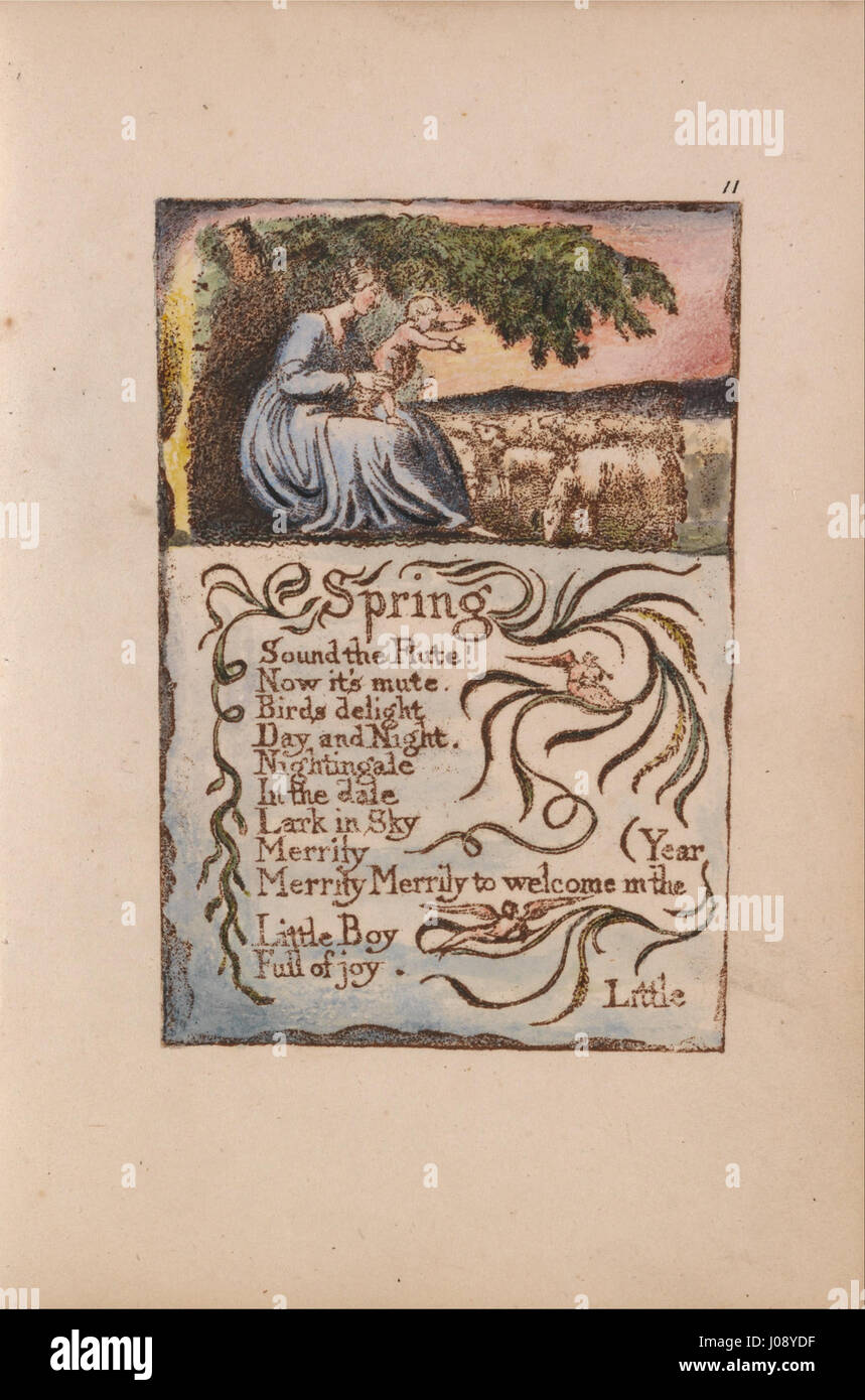 William blake songs innocence plate hi-res stock photography and images ...