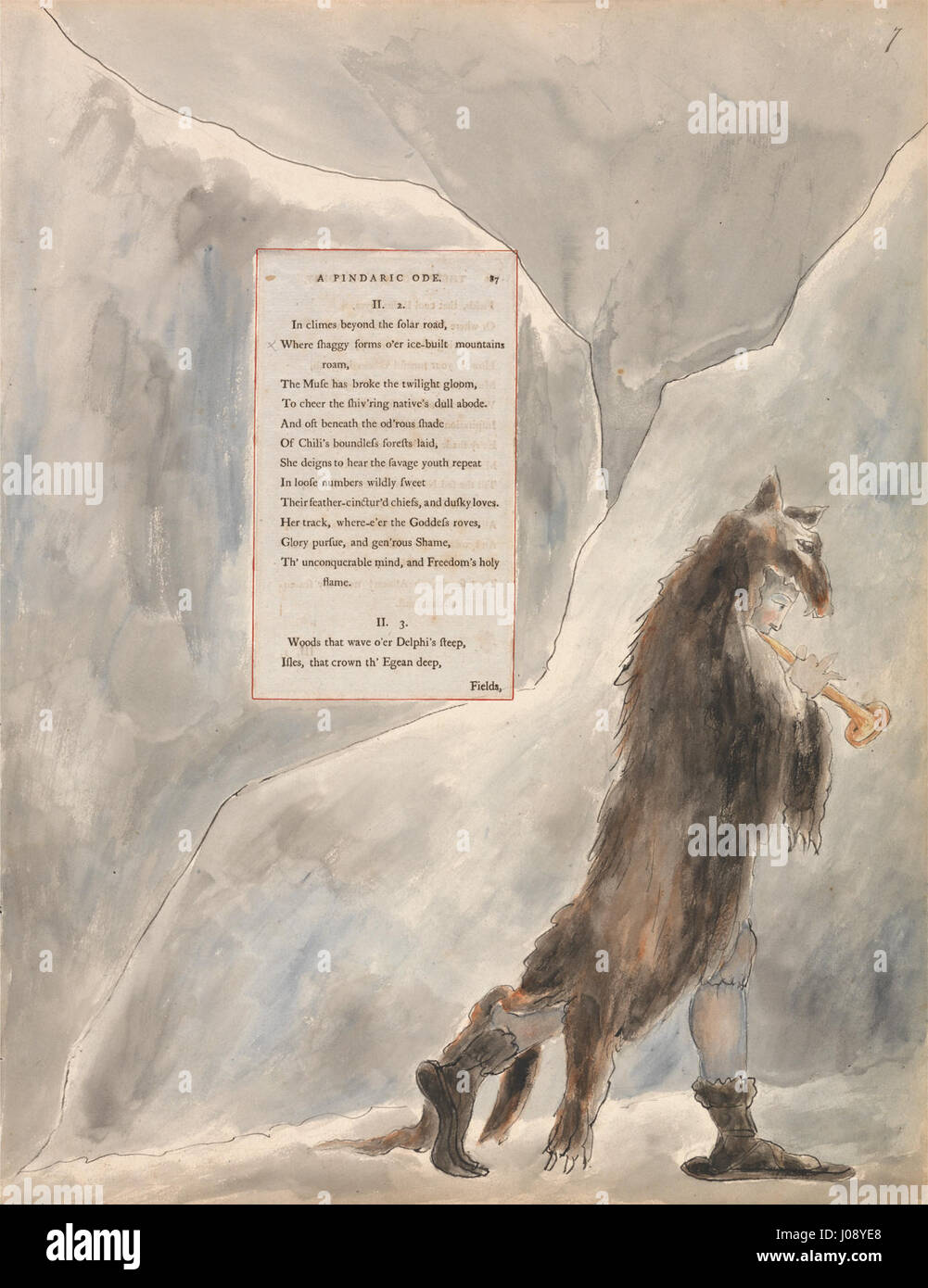 'The Progress of Poesy, Design 47' by William Blake: This illustration ...