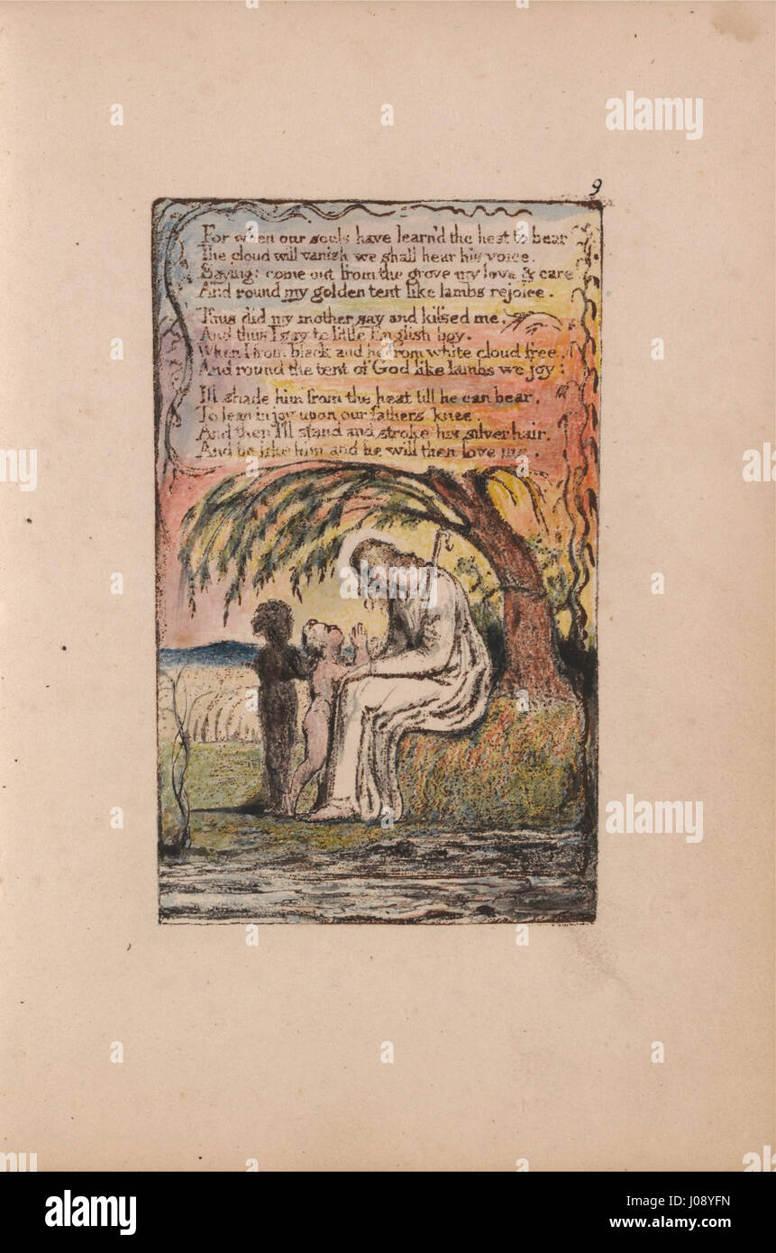 William Blake’s engraving, 'The Little Black Boy' from his 'Songs of ...