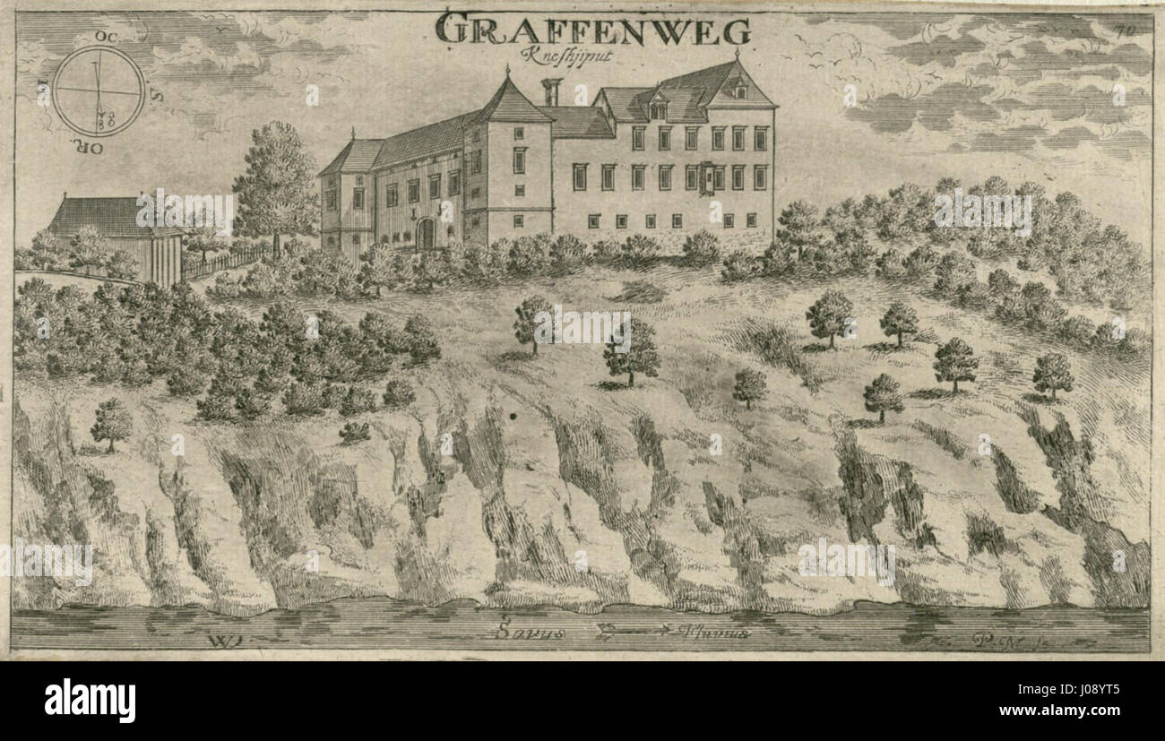 A depiction of Grad Knezija (Prince’s Castle), a notable architectural ...