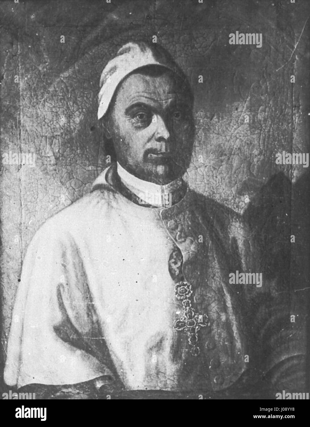 The painting 'Weigenauer Abt' features a monastic figure, possibly an ...