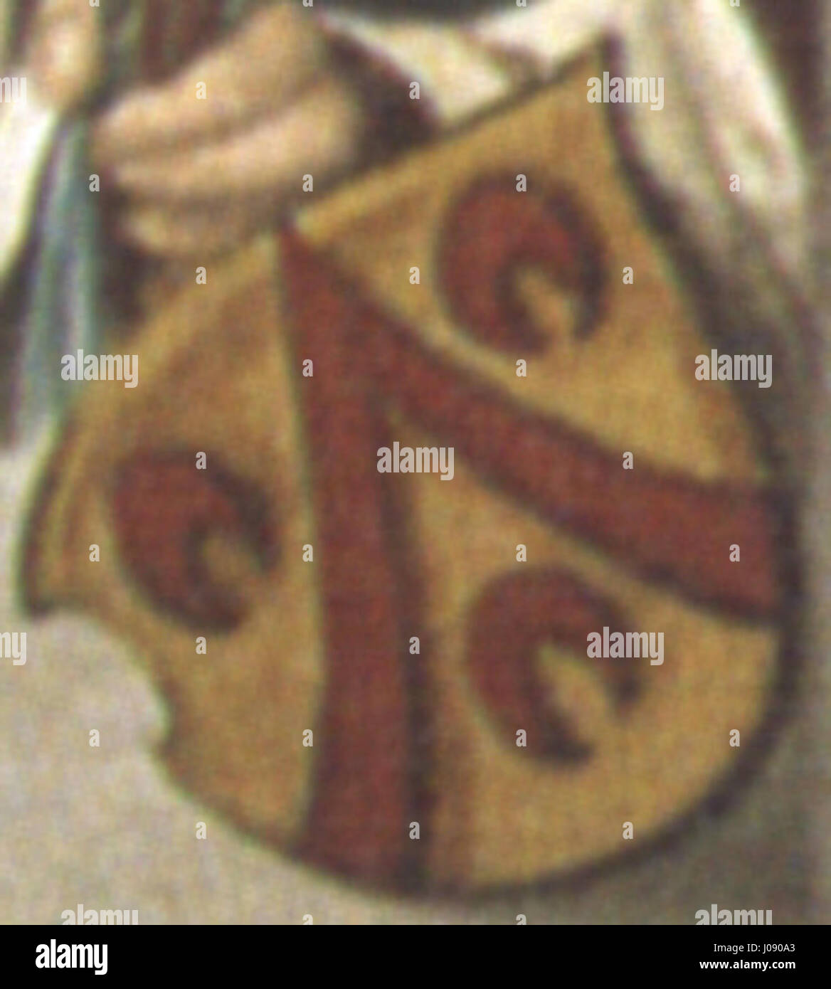 This heraldic representation features the coat of arms of Ulrich III ...