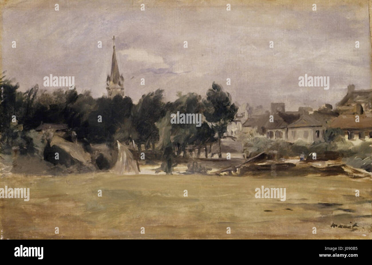 Édouard Manet's 'Landscape with a Village Church' is a classic example ...