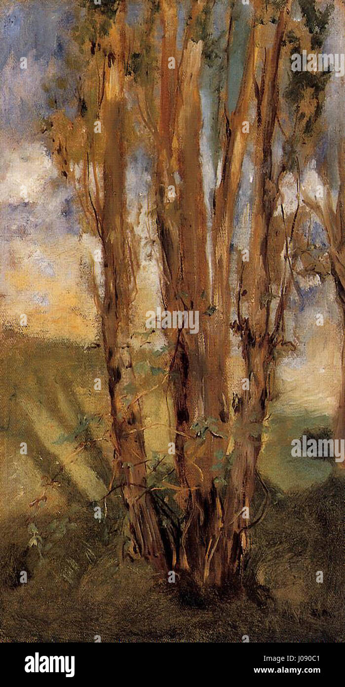 Édouard Manet’s 'Étude d'arbres' (Study of Trees) captures the natural ...