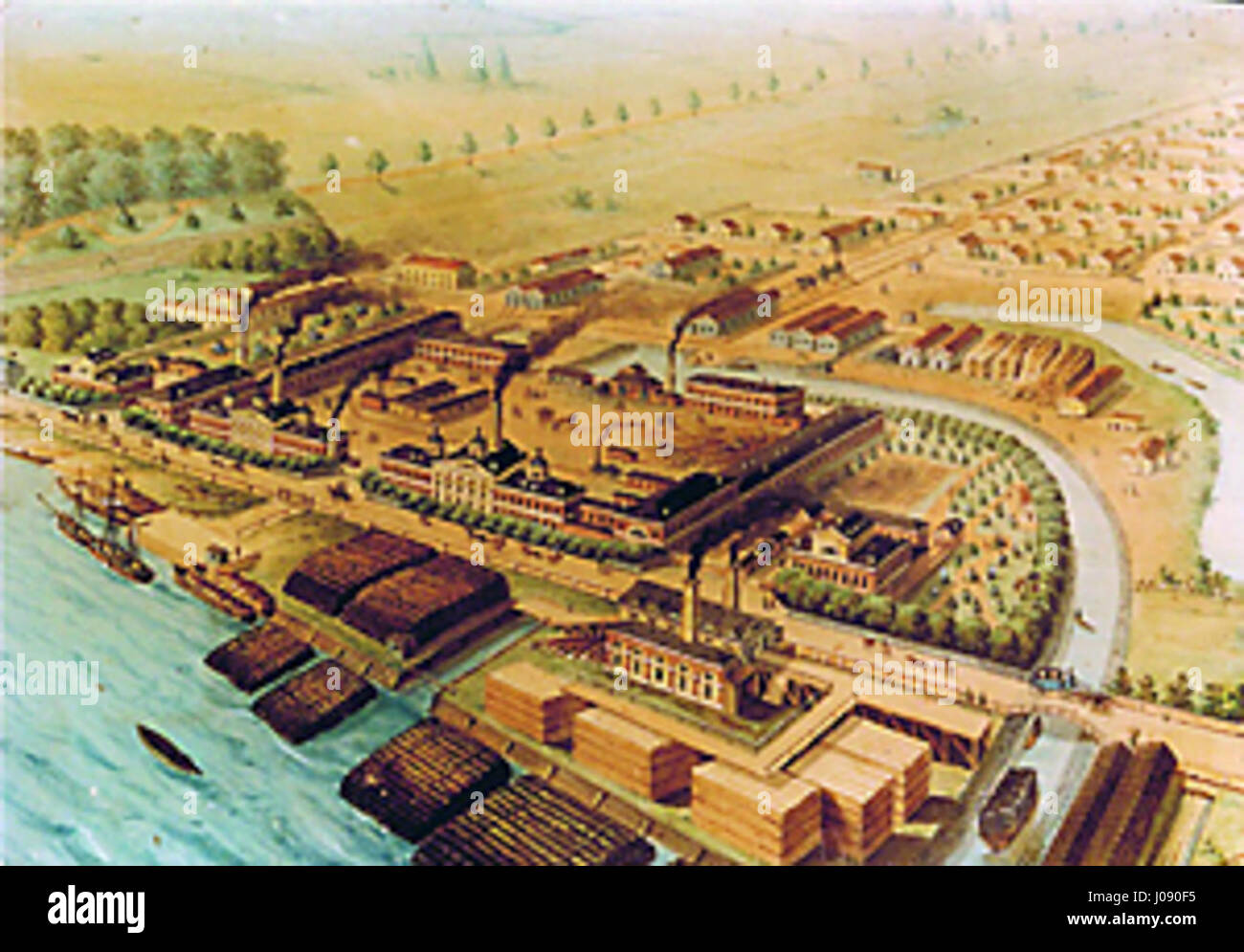 ‘Денис Давыдов Завод’ from 1840 is a Russian painting that reflects the ...