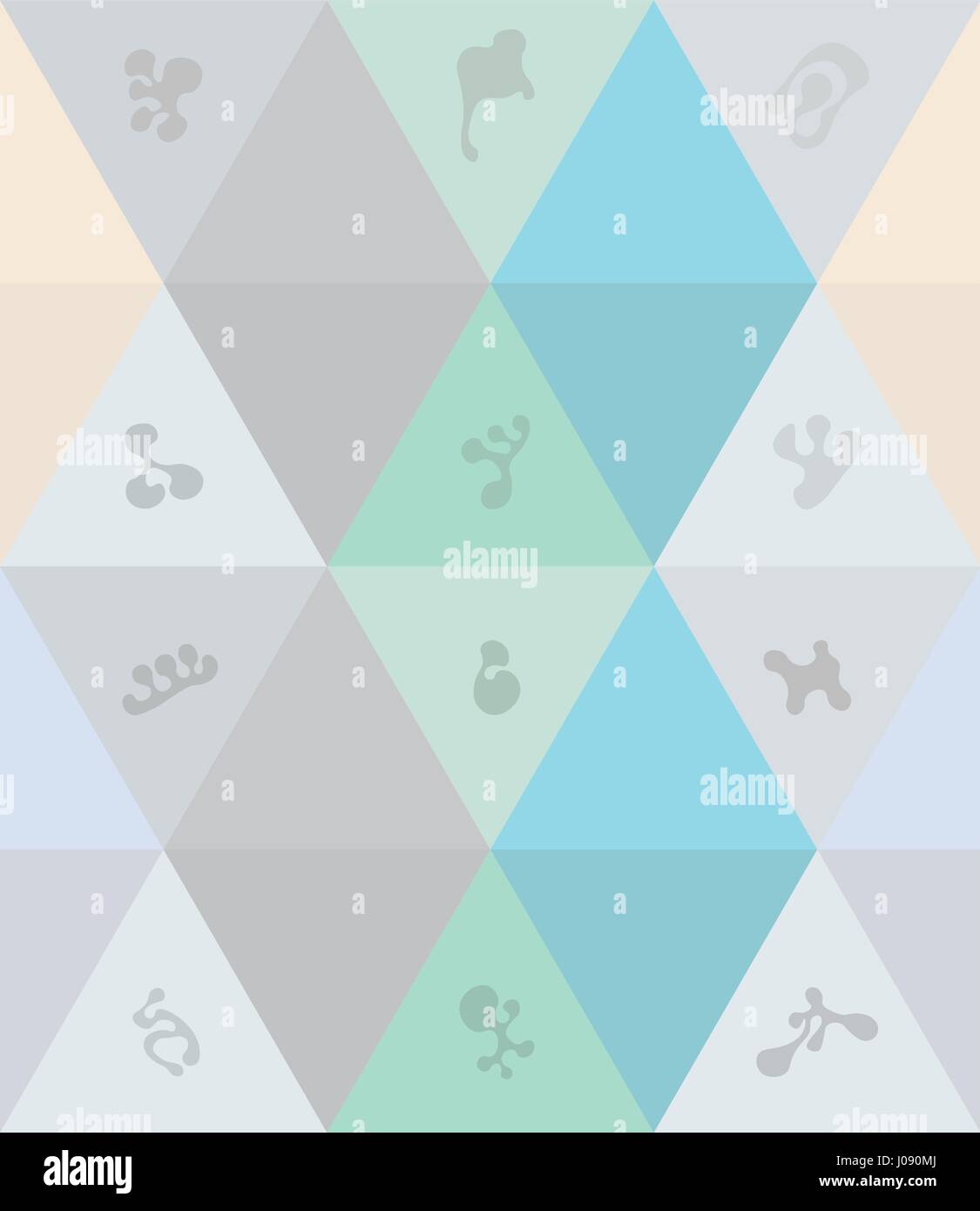 seamless pattern made with various beautiful shapes and triangles eps10 ...