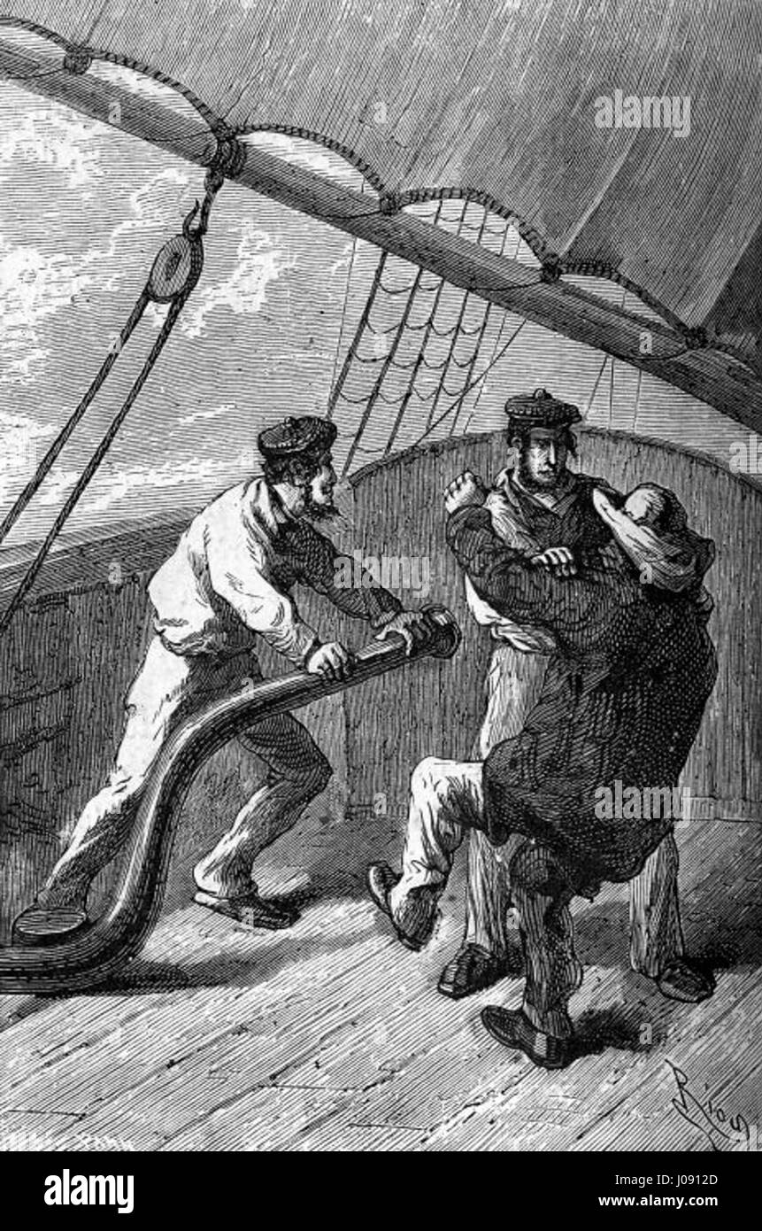 'The Children of Captain Grant' by Édouard Riou is an illustration from ...