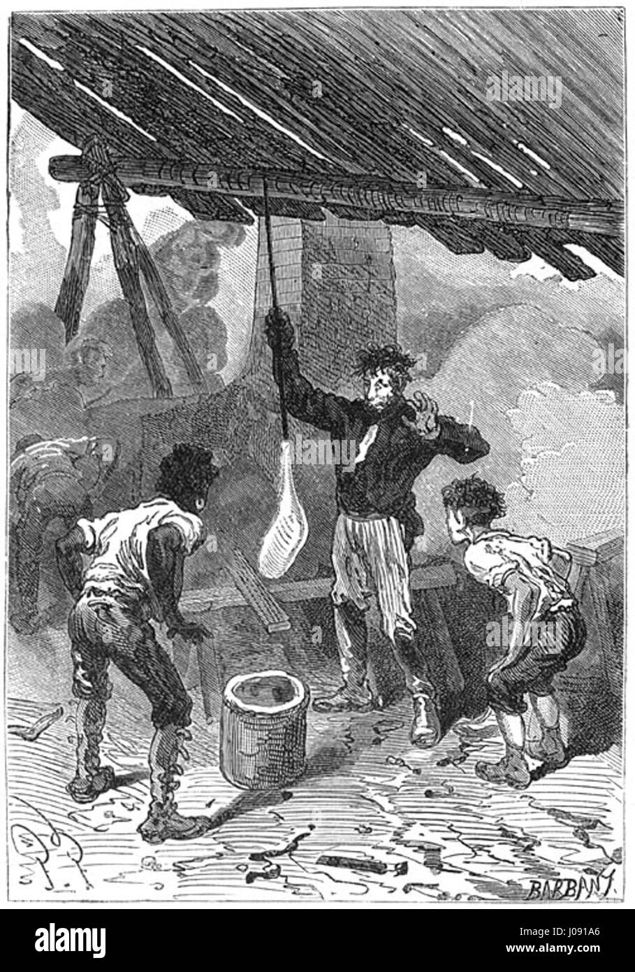 Jules Féret’s *The Mysterious Island* painting brings to life a ...