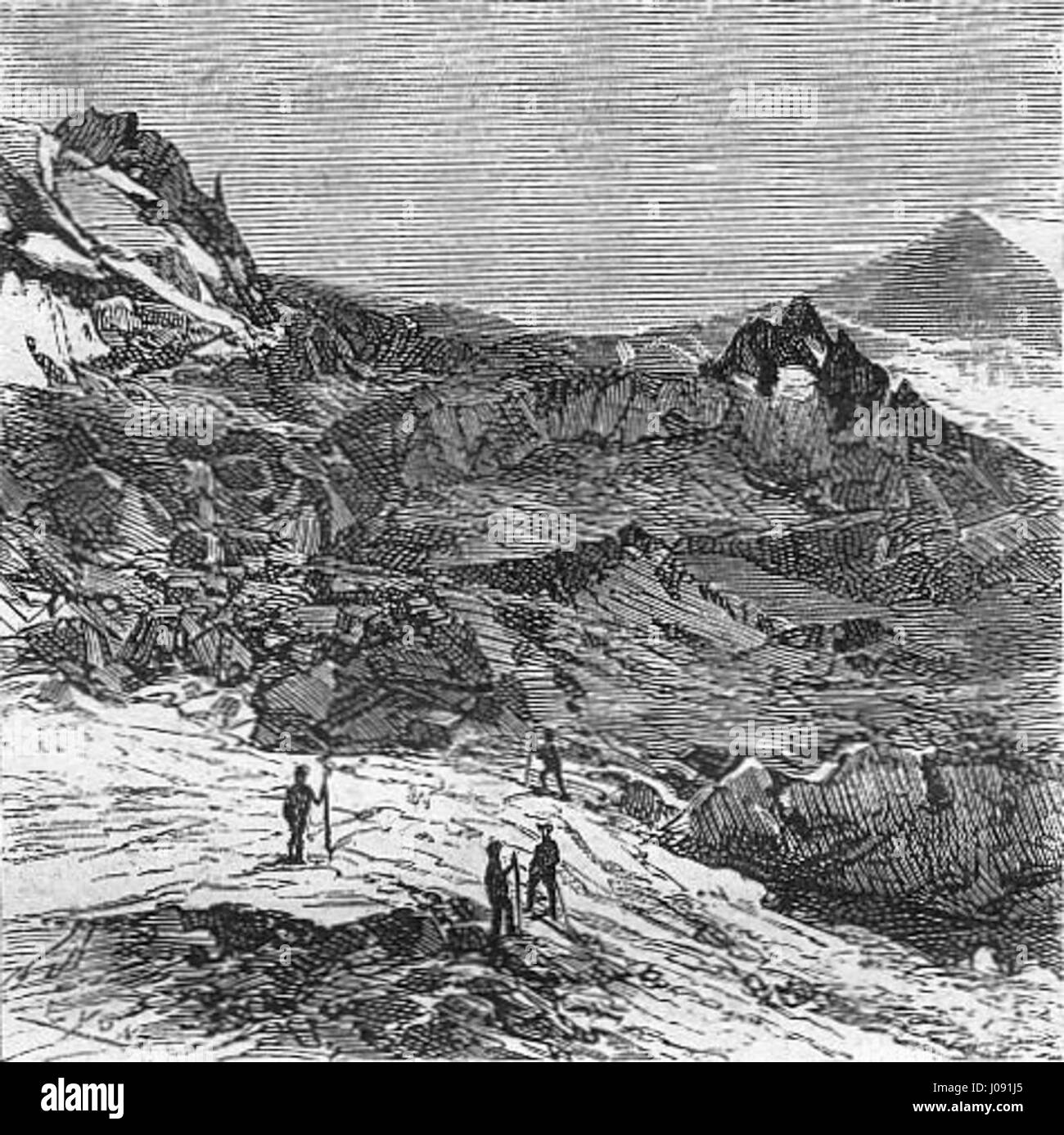 Edmond Yon’s painting captures the moment of the 40th French ascent of ...