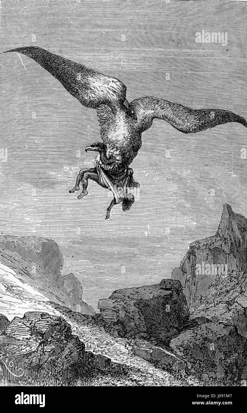 'The Children of Captain Grant' by Édouard Riou is an illustration from ...