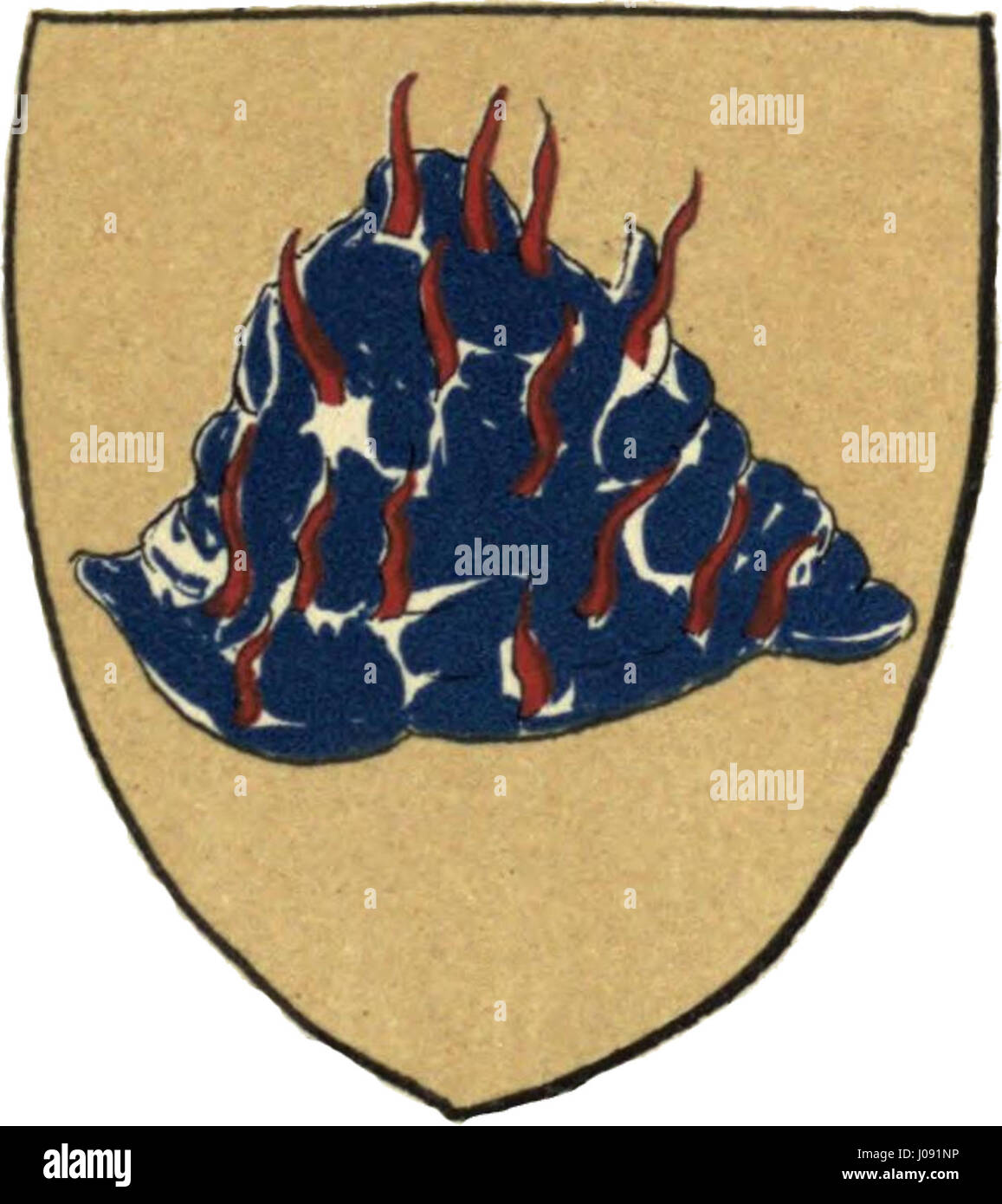 Arms of Le sire de beue from the Armorial de Berry Stock Photo - Alamy