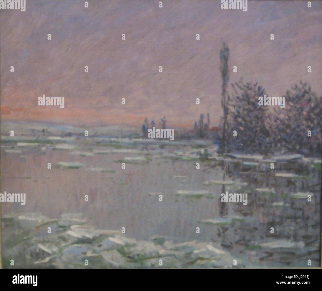'La Débâcle' (1880) by Claude Monet depicts a dramatic scene of ...