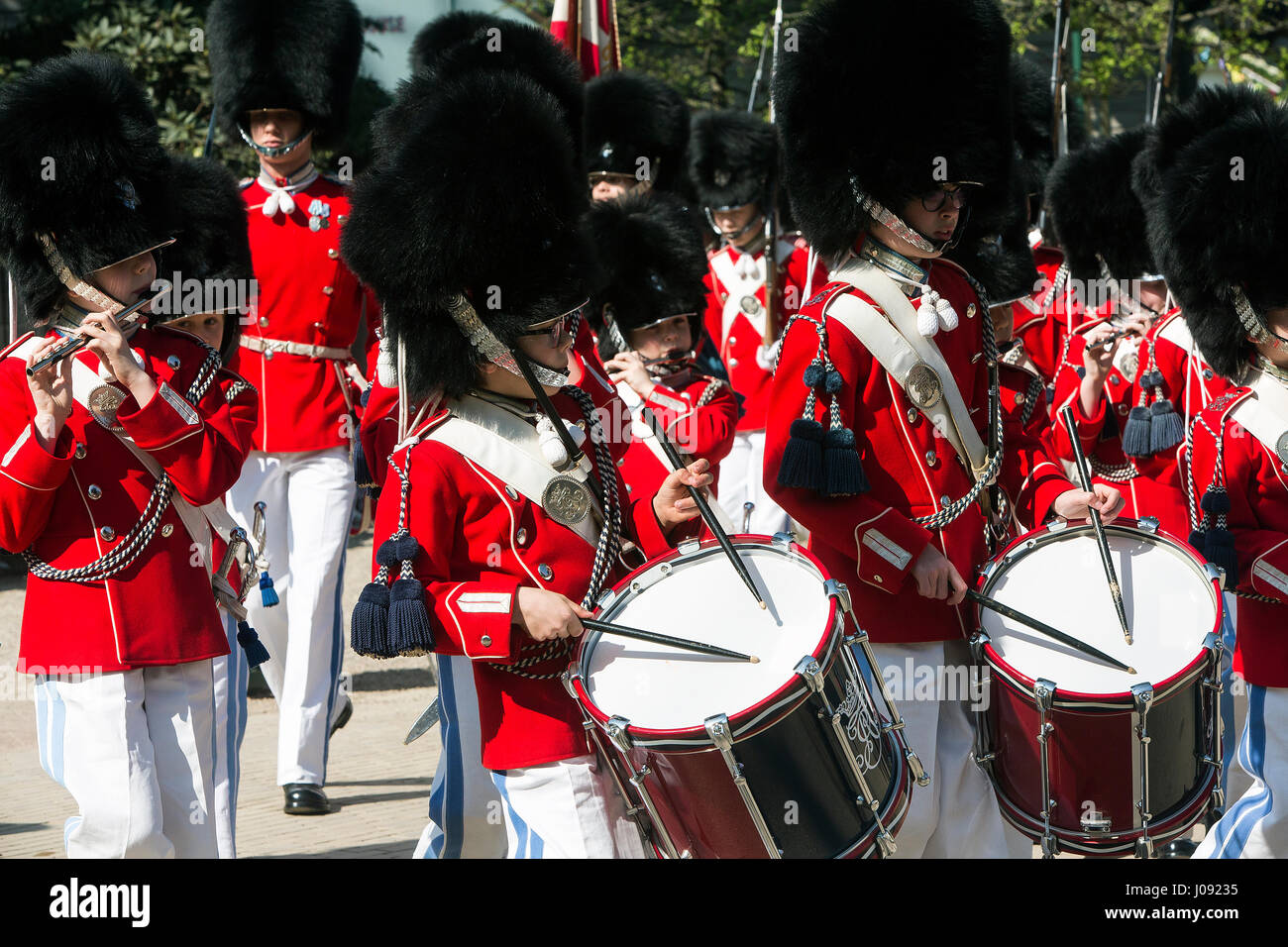 The Tivoli Guard, Copenhagen Stock Photo - Alamy