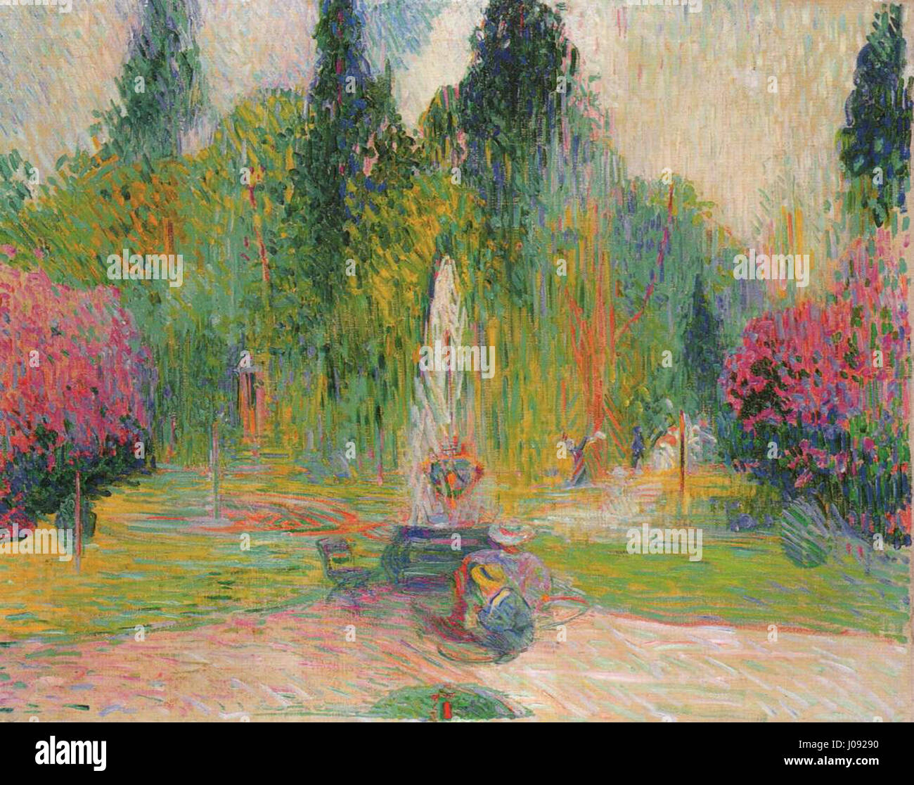 Curt Herrmann’s painting 'Park von Schlog Belvedere bei Weimar ...