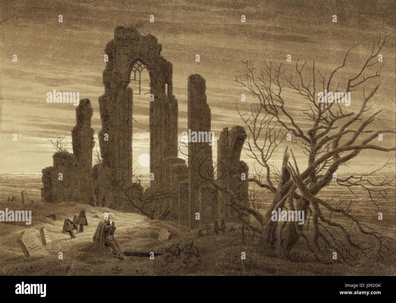 Caspar David Friedrich’s 'Winter – Night – Old Age and Death' is part ...