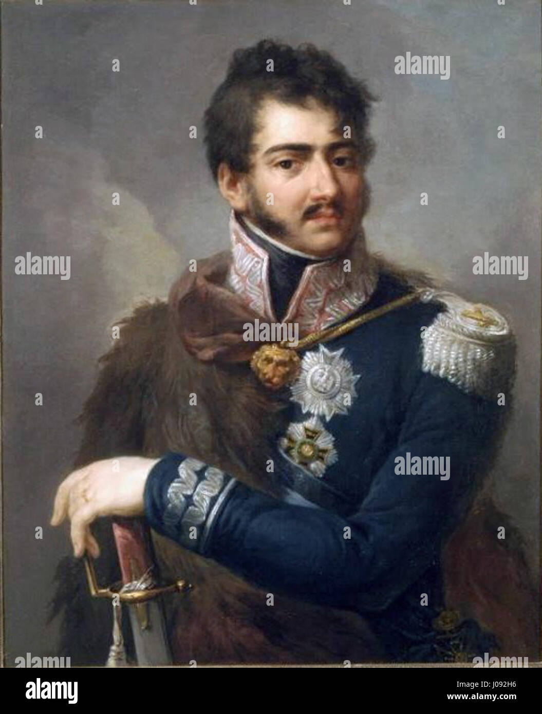 This portrait by Józef Grassi depicts Prince Joseph Poniatowski, a ...