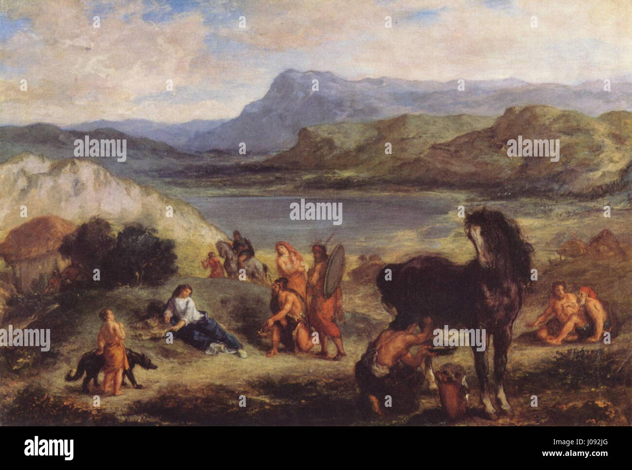 Eugène Delacroix was a French Romantic artist known for his dynamic and ...