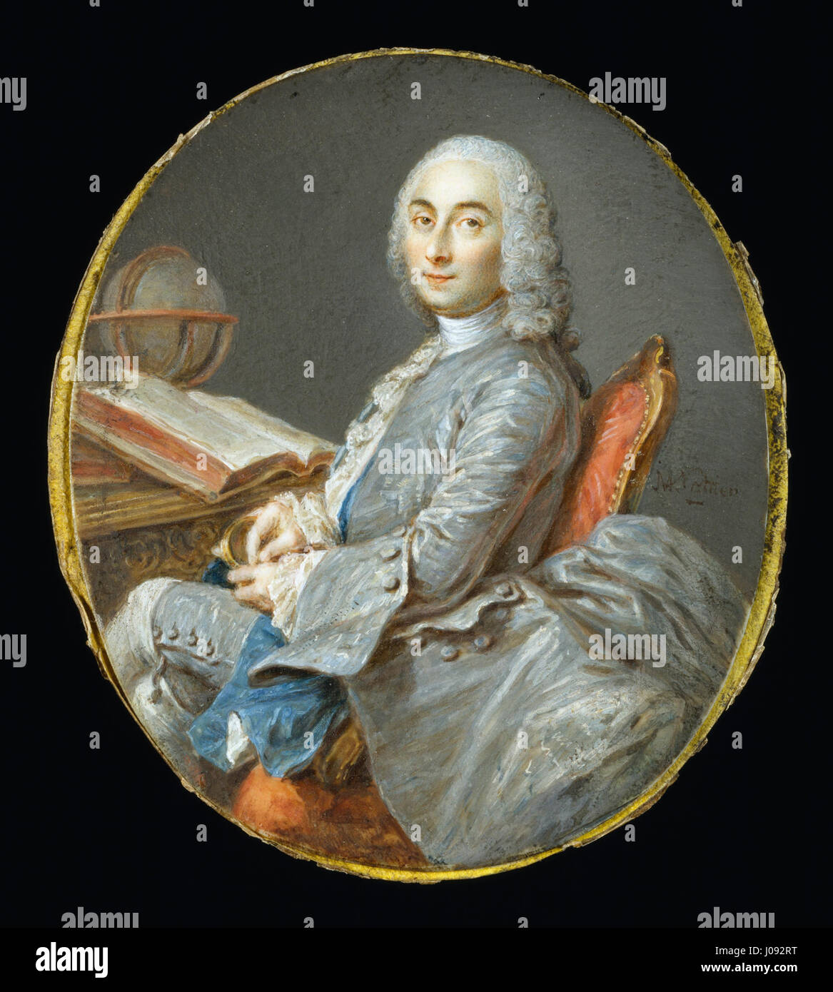 Jean-Marc Nattier’s miniature portrait of César François Cassini de ...