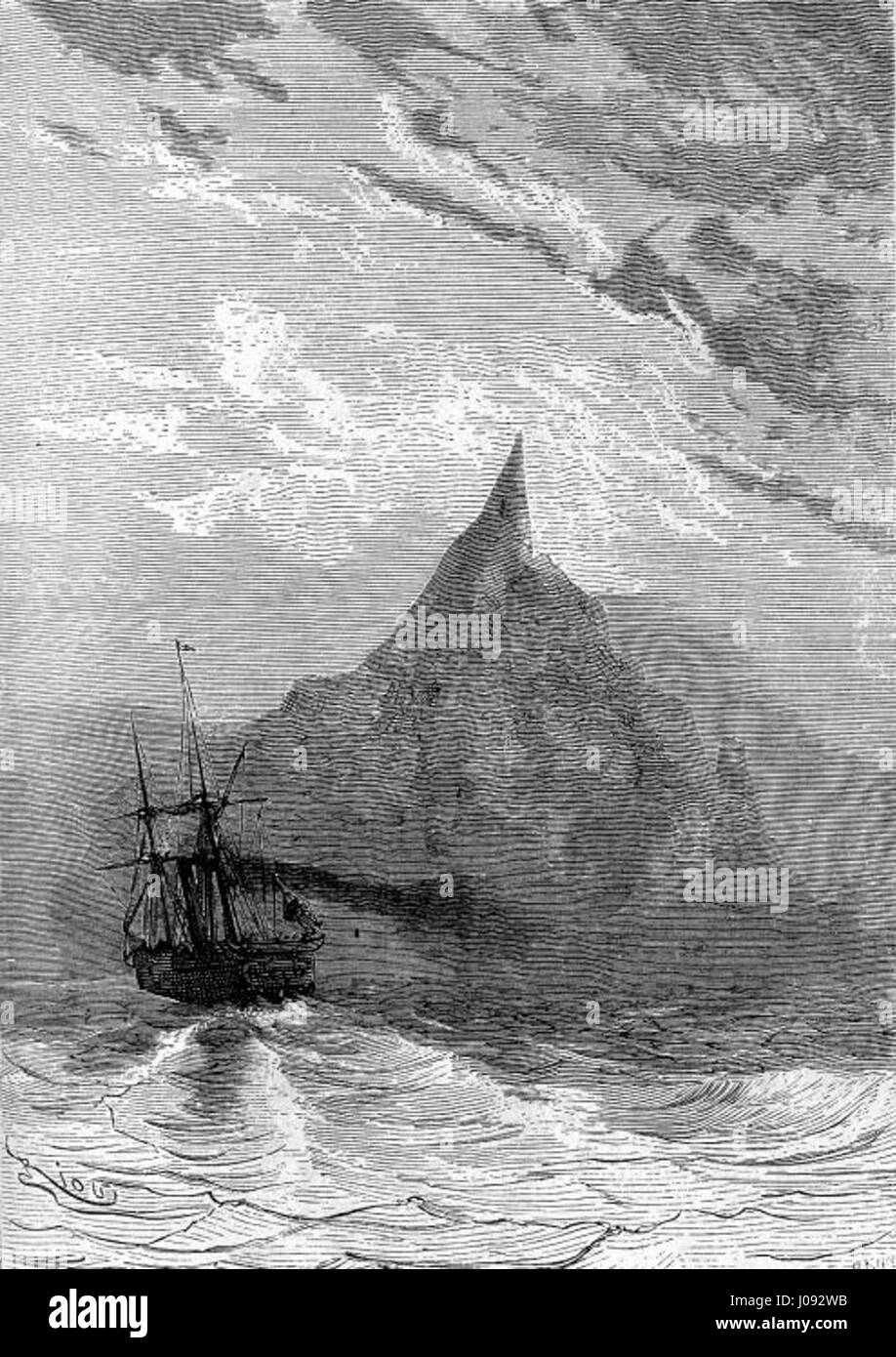 ‘The Children of Captain Grant’ by Édouard Riou depicts a scene from ...