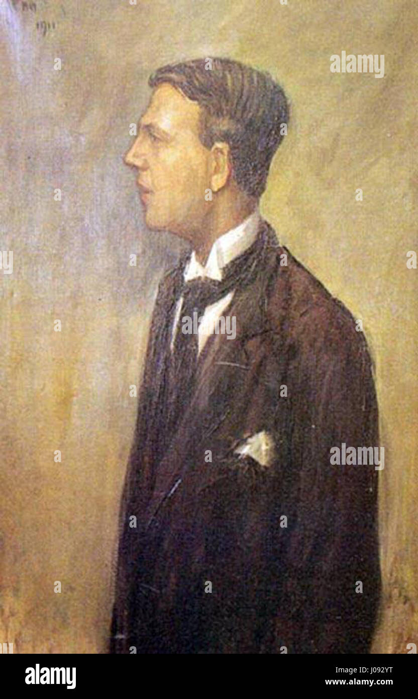 'Portrait of Daniel Jób' by Feiks presents a detailed and realistic ...