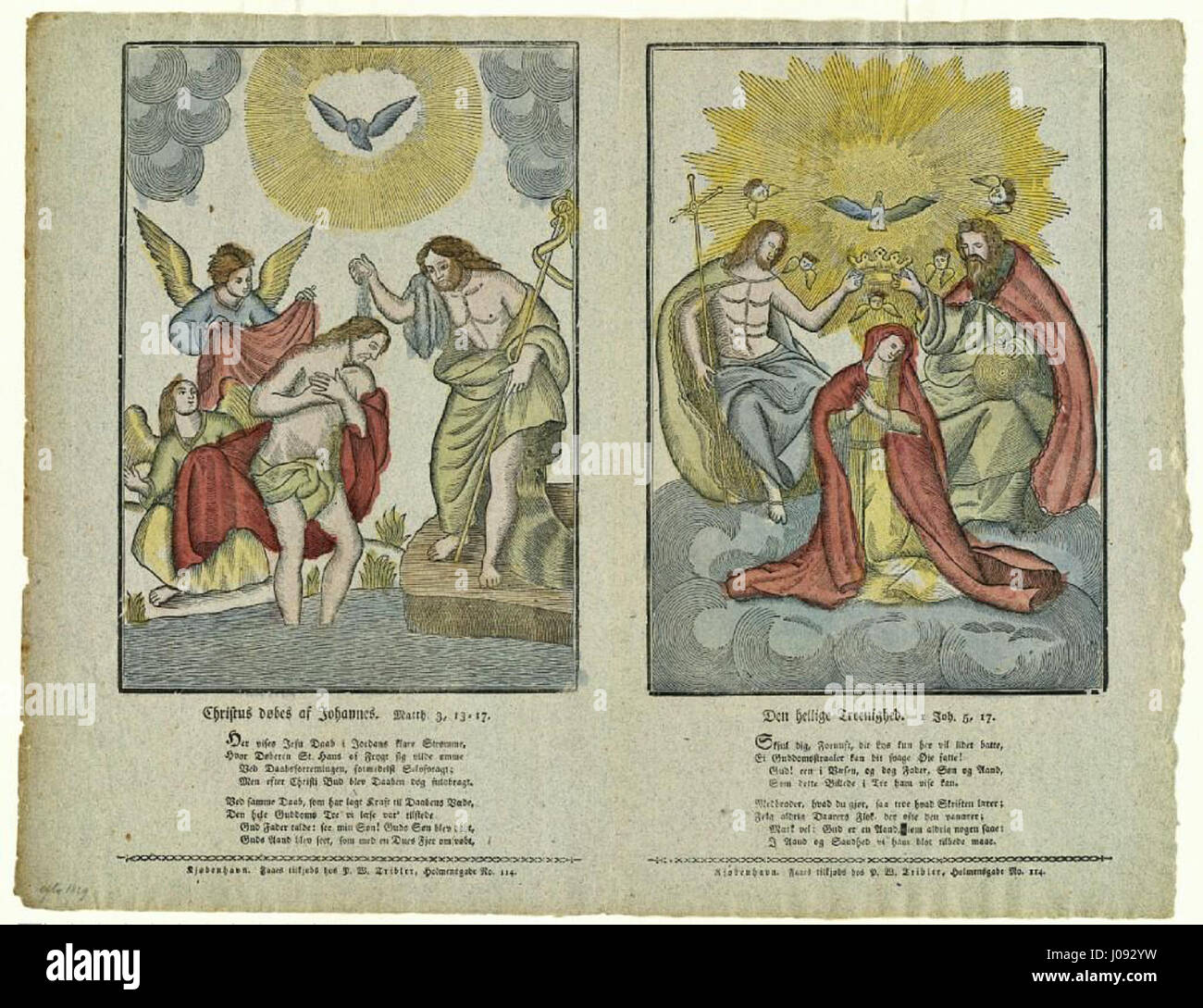 'Christus d›bes af Johannes' appears to depict a religious theme ...