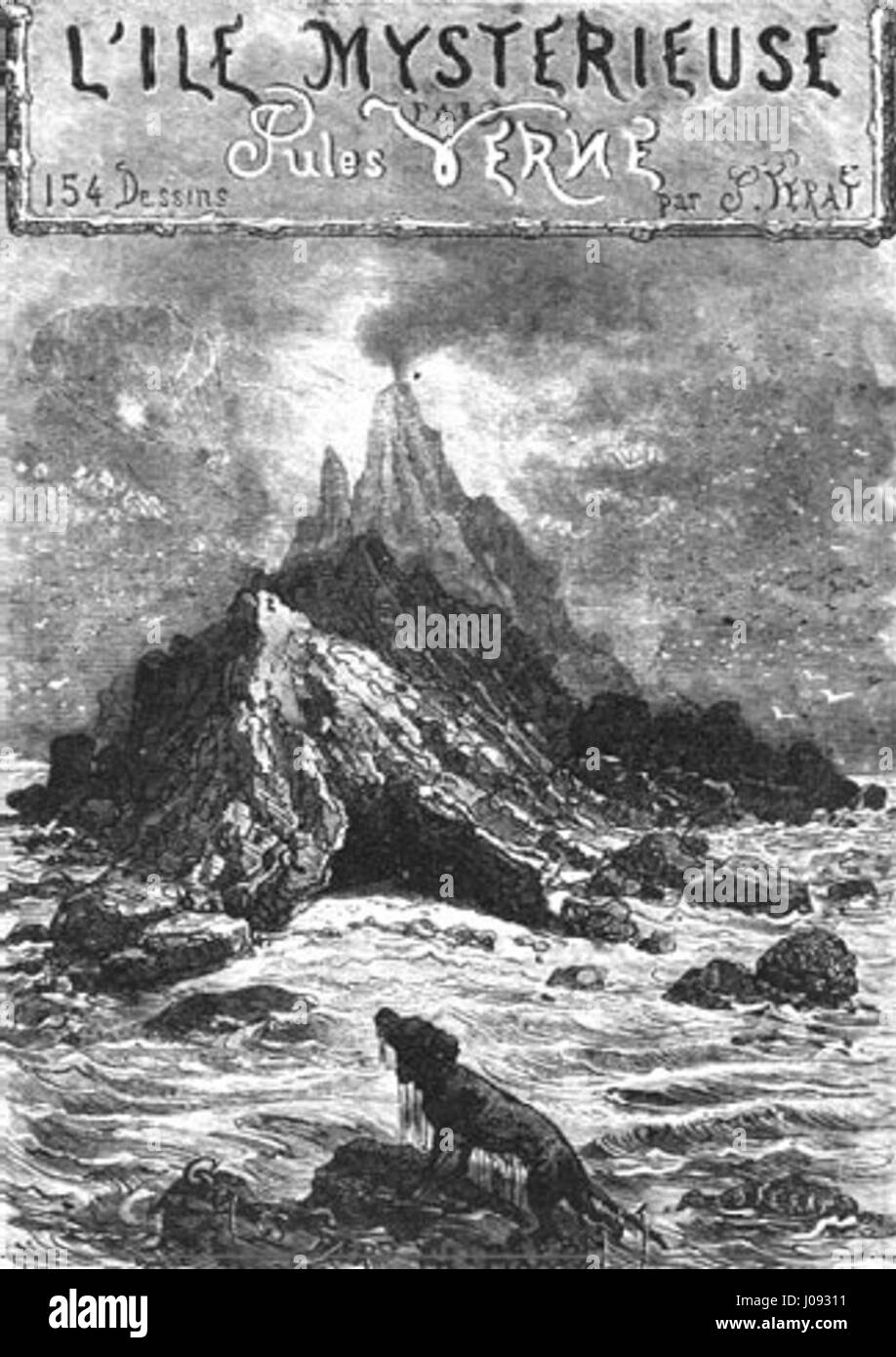 Jules Férat’s illustration for the 19th-century novel 'The Mysterious ...