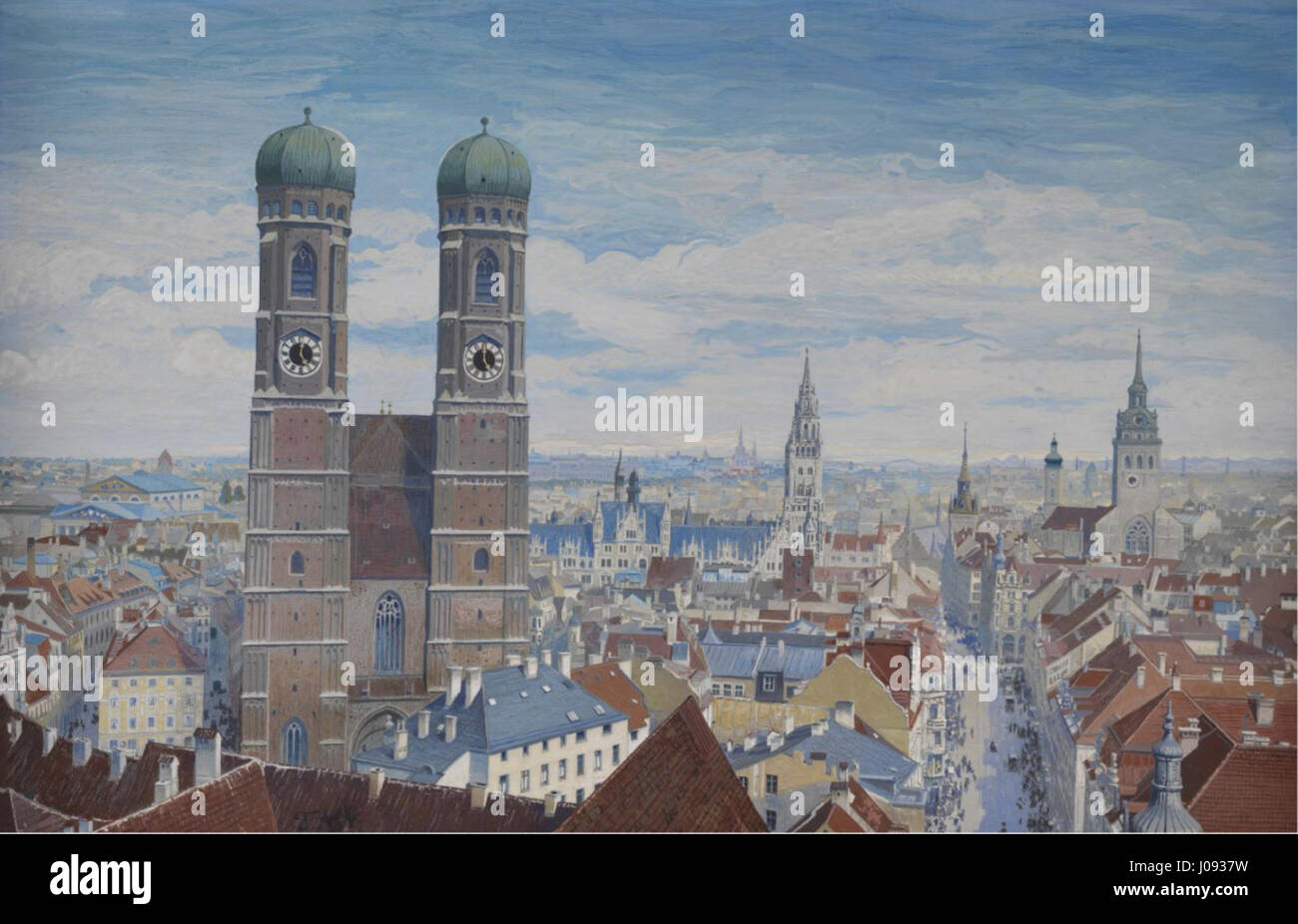 Franz Alt’s ‘München’ depicts a scenic view of the city of Munich ...
