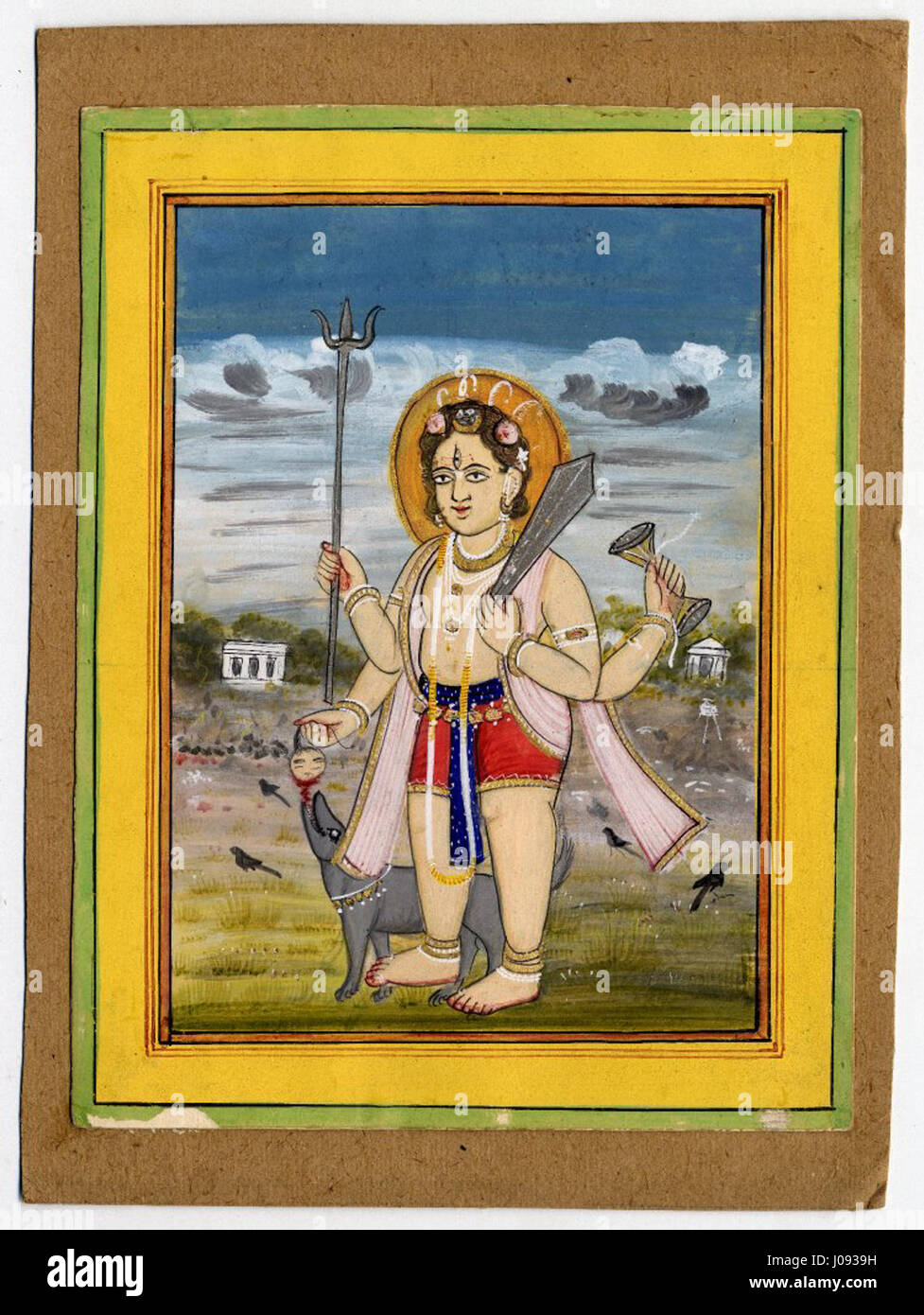 This standing figure of Bhairava, a manifestation of the Hindu god ...