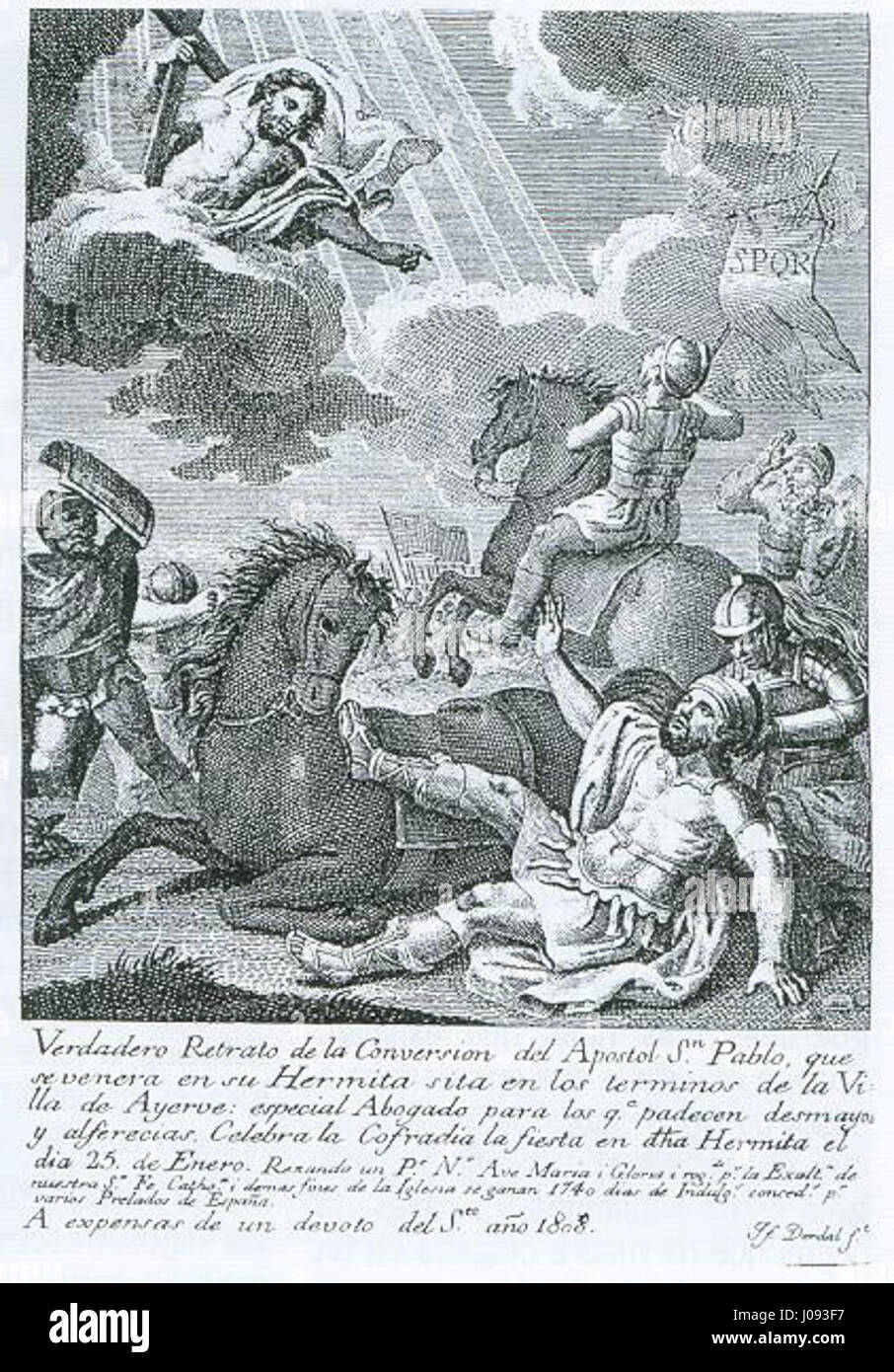 The 'Conversión de San Pablo' (Conversion of Saint Paul) depicts the ...