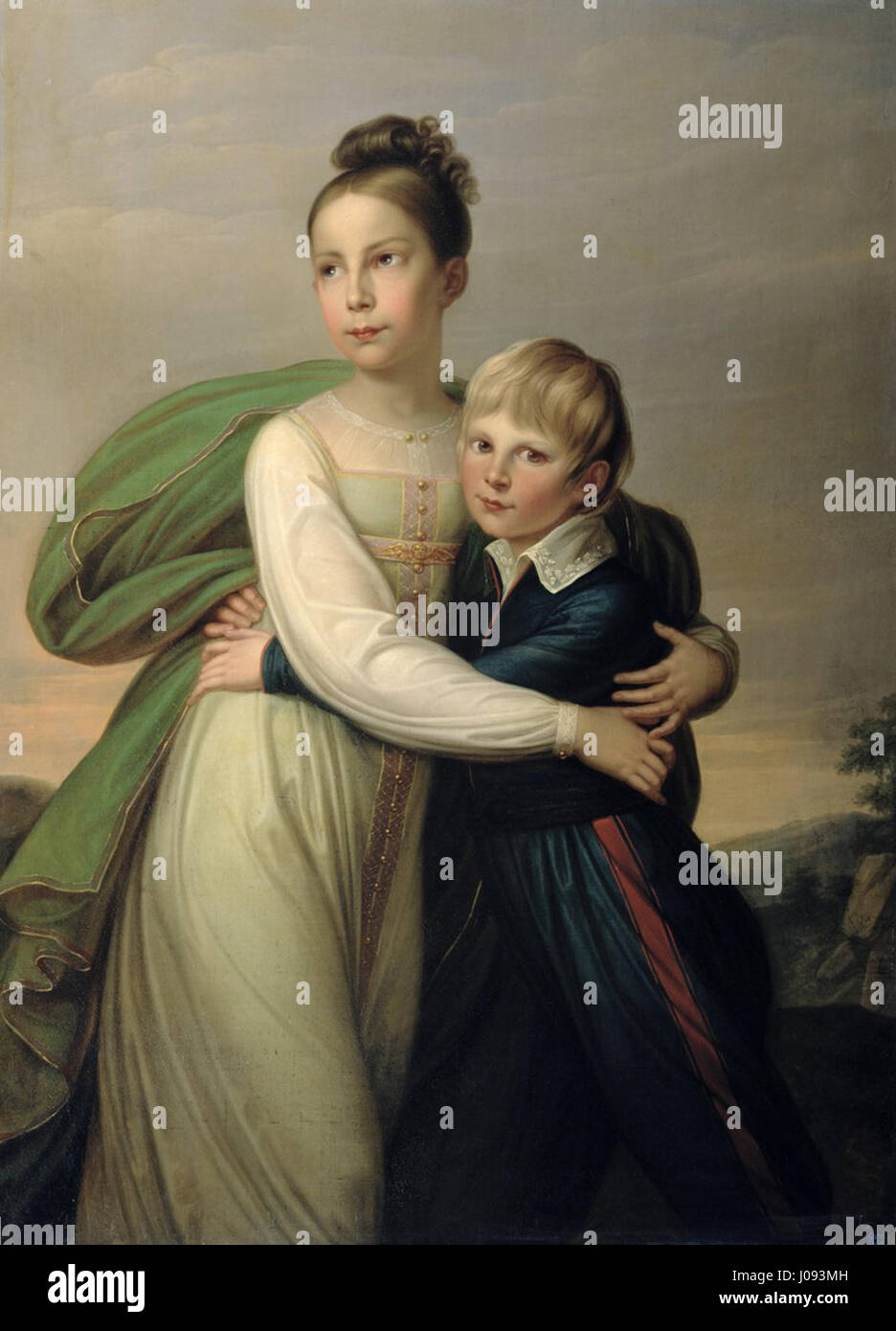 Gerhard von Kügelgen - Prinzessin Luise und ihr Bruder Prinz Albrecht ... Gerhard von Kügelgen - Prinzessin Luise und ihr Bruder Prinz Albrecht ...