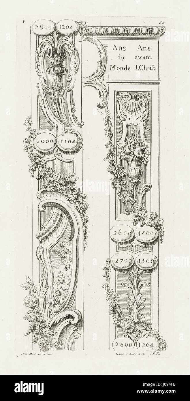 Juste-Aurèle Meissonnier's design for 'Fragments of the Border ...