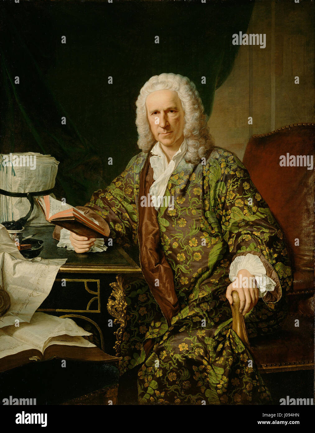 This portrait by Jacques-André-Joseph Aved depicts Marc de Villiers ...