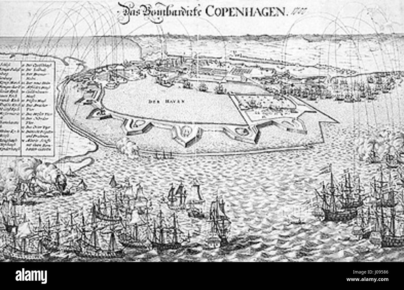 ‘Köpenhamn beskjuts 1700’ refers to the naval bombardment of Copenhagen ...