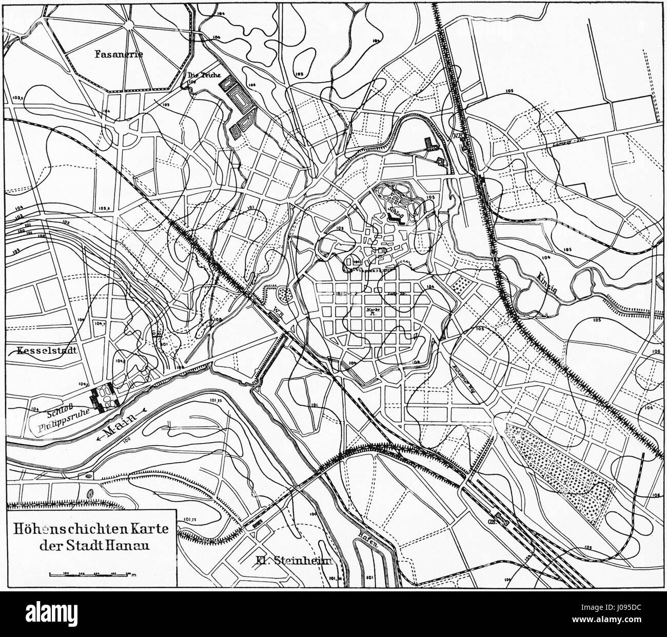 Topographic contour Black and White Stock Photos & Images - Alamy