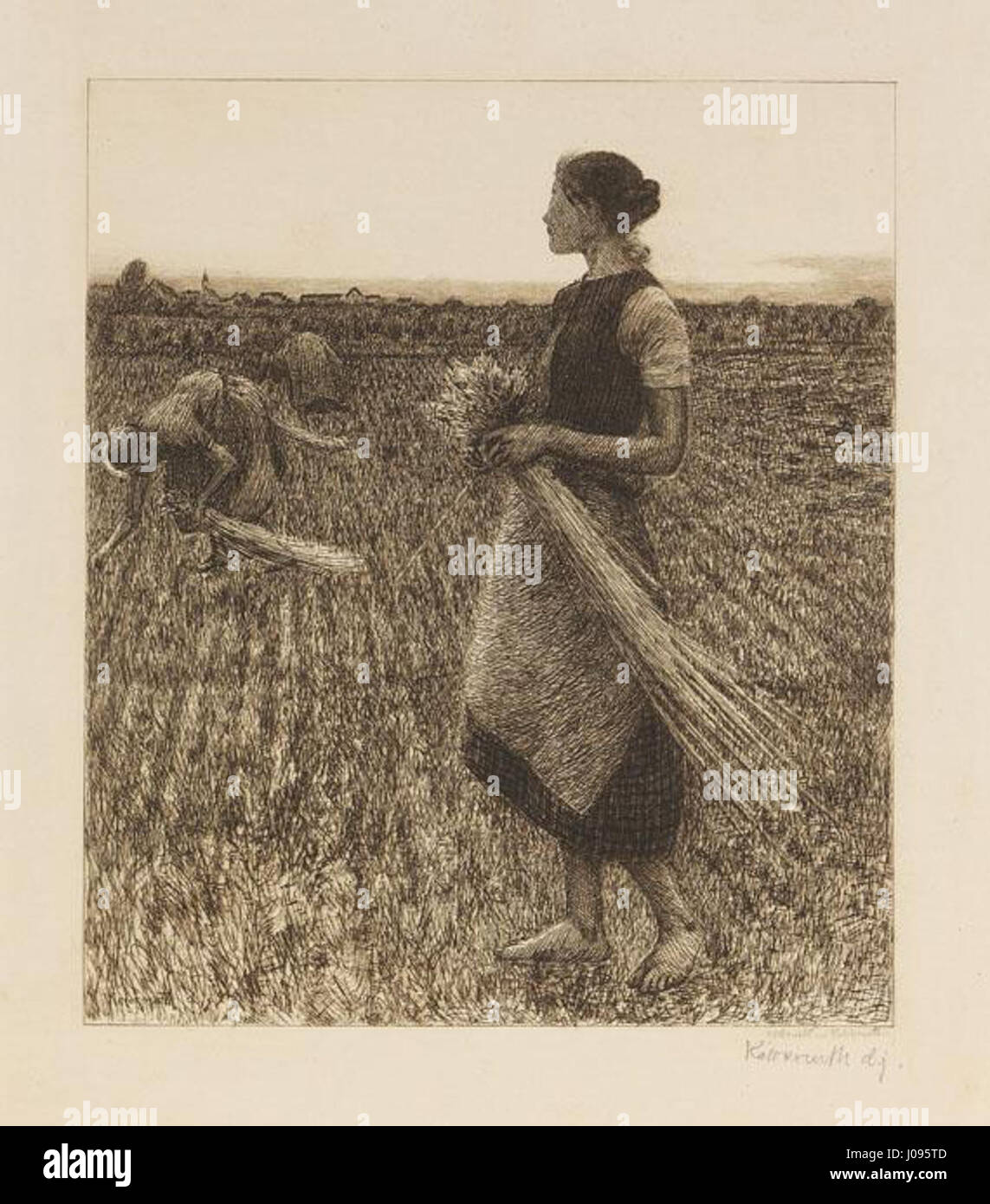 Leopold von Kalckreuth's 1894 painting 'Die Zährenleserin' (The Tear ...