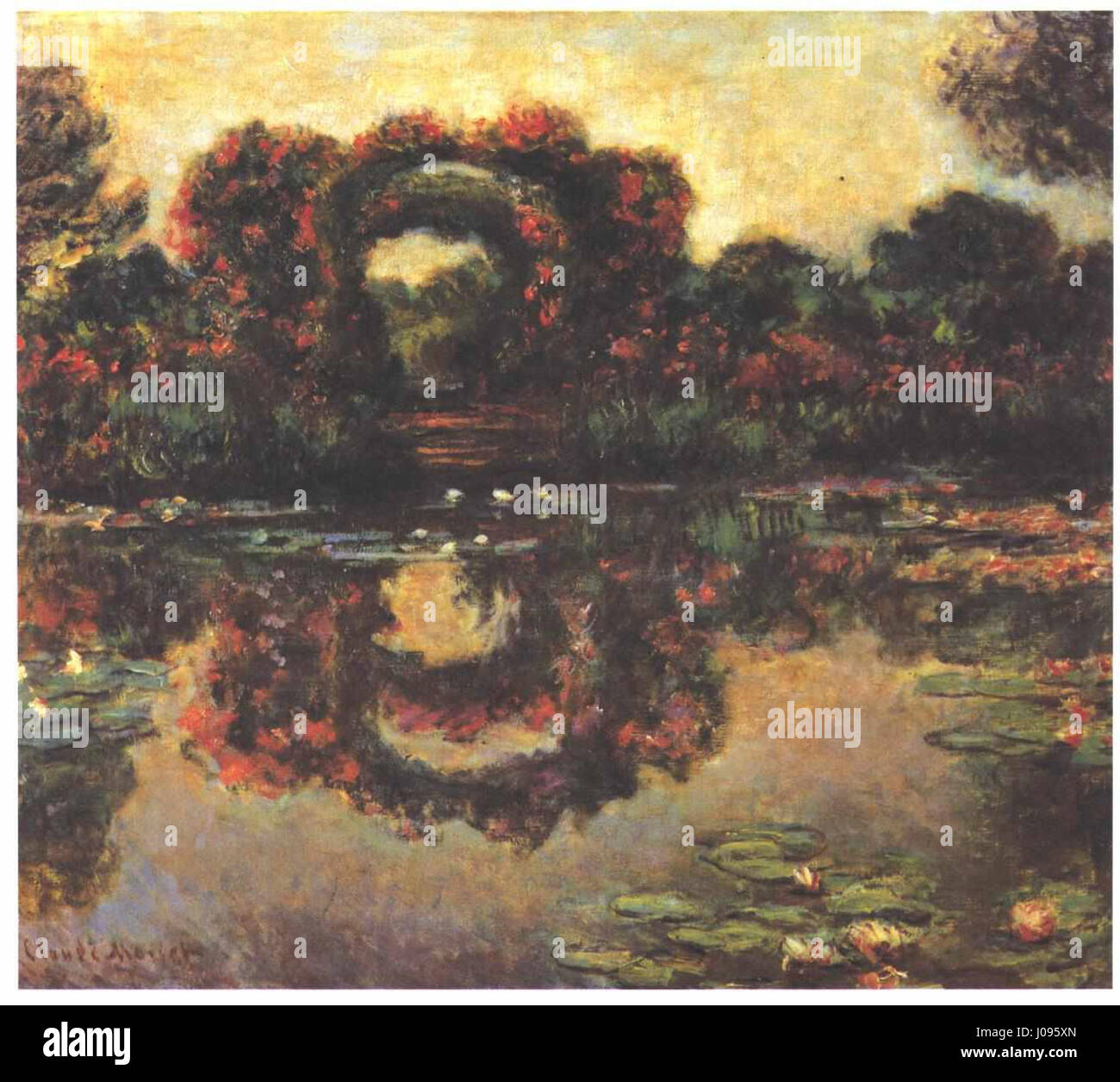 Claude Monet's 'Blühende Rundbögen in Giverny' (Flowering Arches in ...