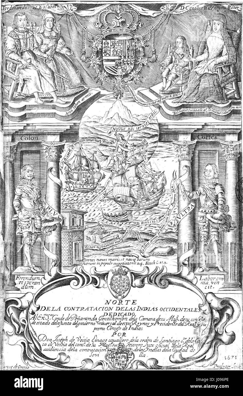 This manuscript page details the northern trade route of the Spanish ...