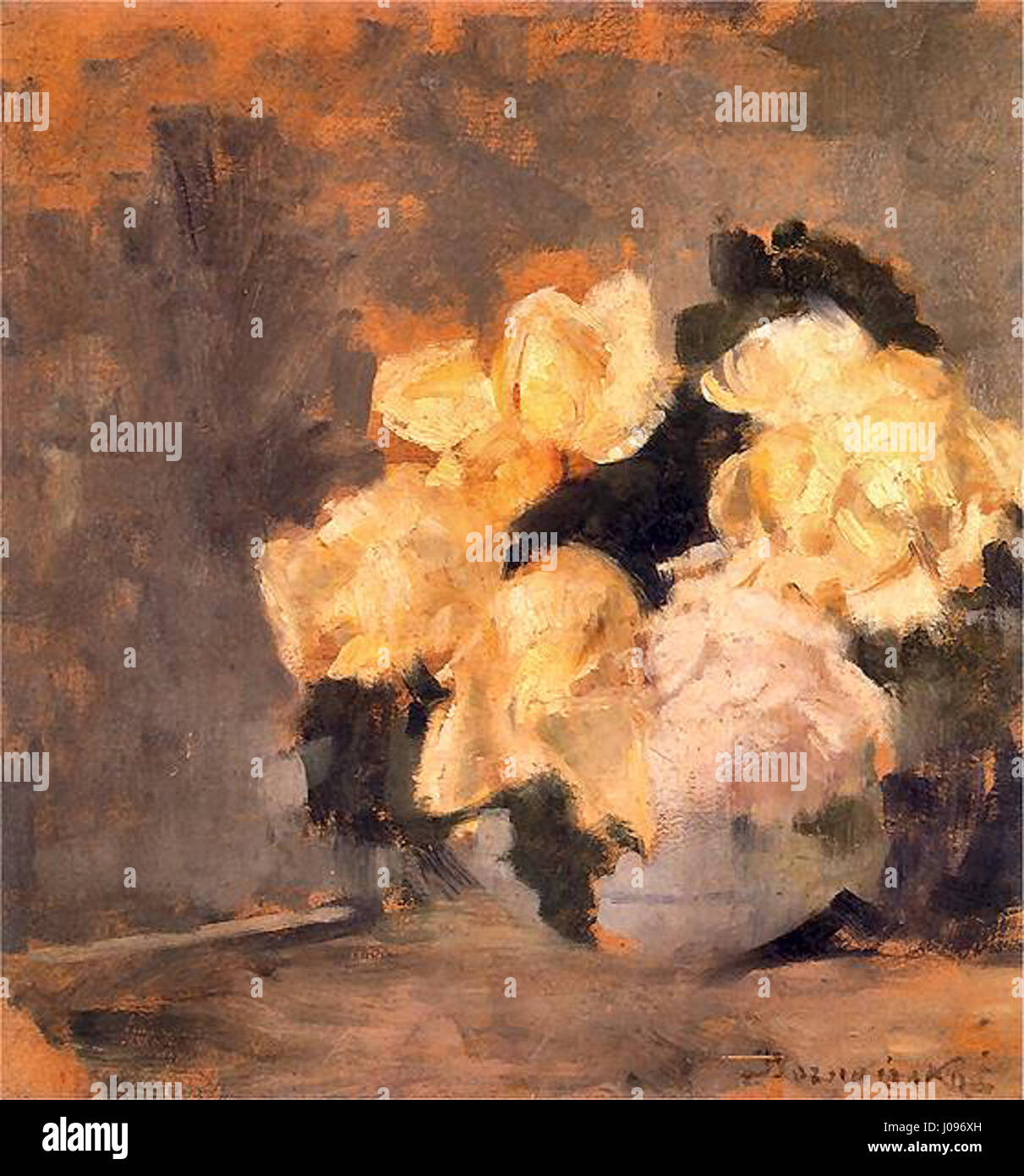 Olga Boznanska’s 'Roze' (Roses), painted in 1900, showcases the artist’s refined approach to ...